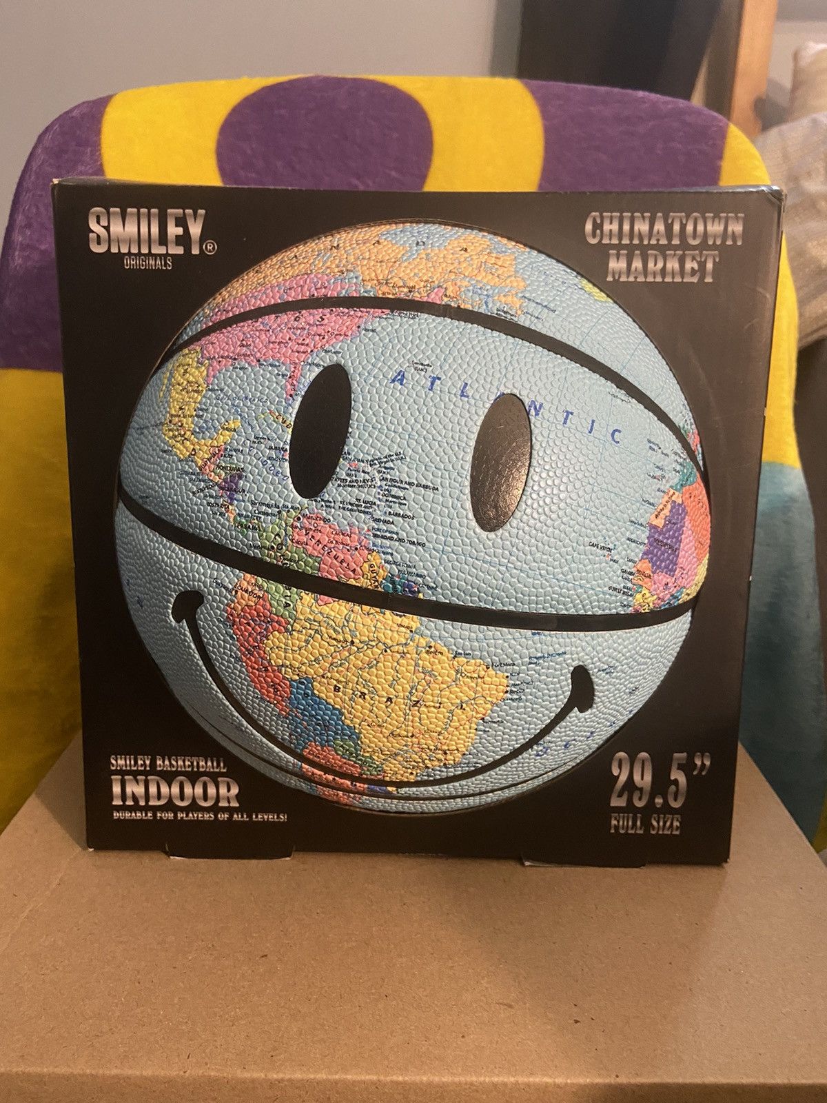Market Chinatown Market x Smiley Globe Full-size Basketball | Grailed