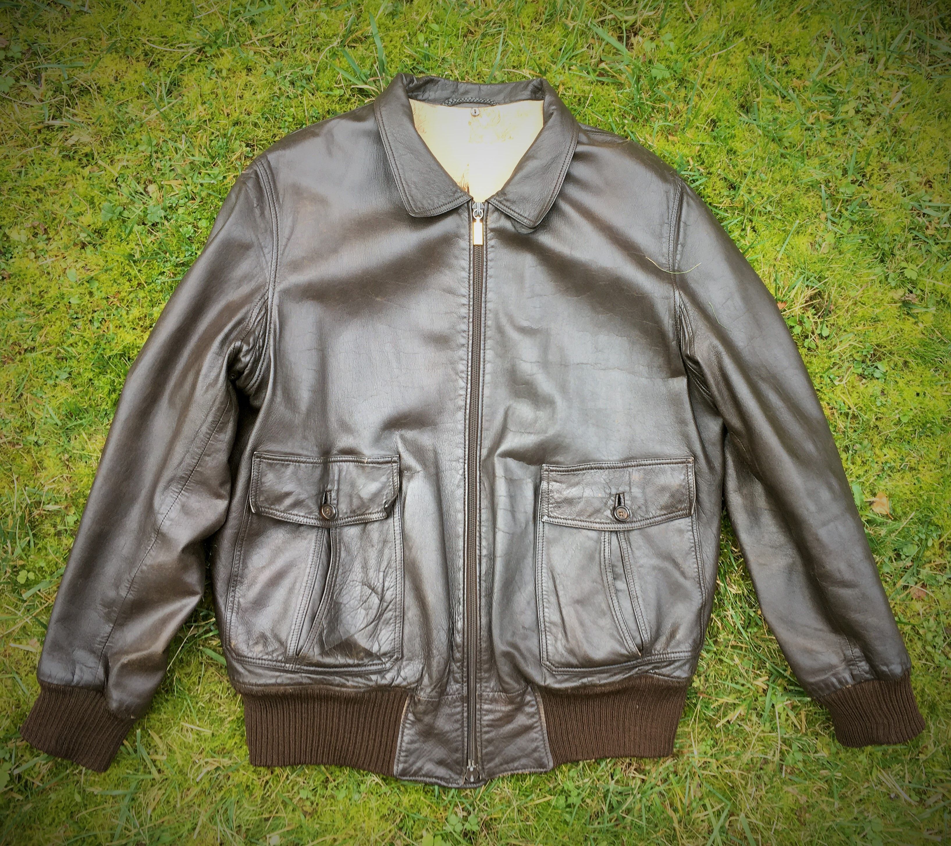 Zilli Luxury ZILLI Leather Jacket Tiger Black Coat Medium | Grailed