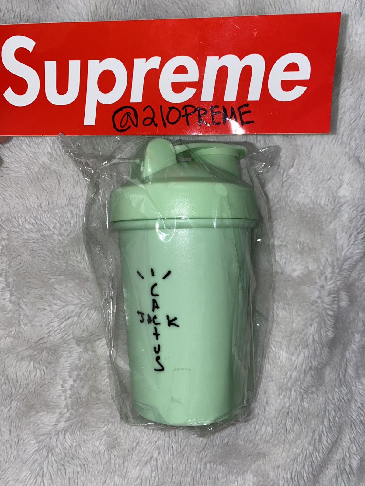 Supreme Cactus jack glow in the dark shaker cup | Grailed