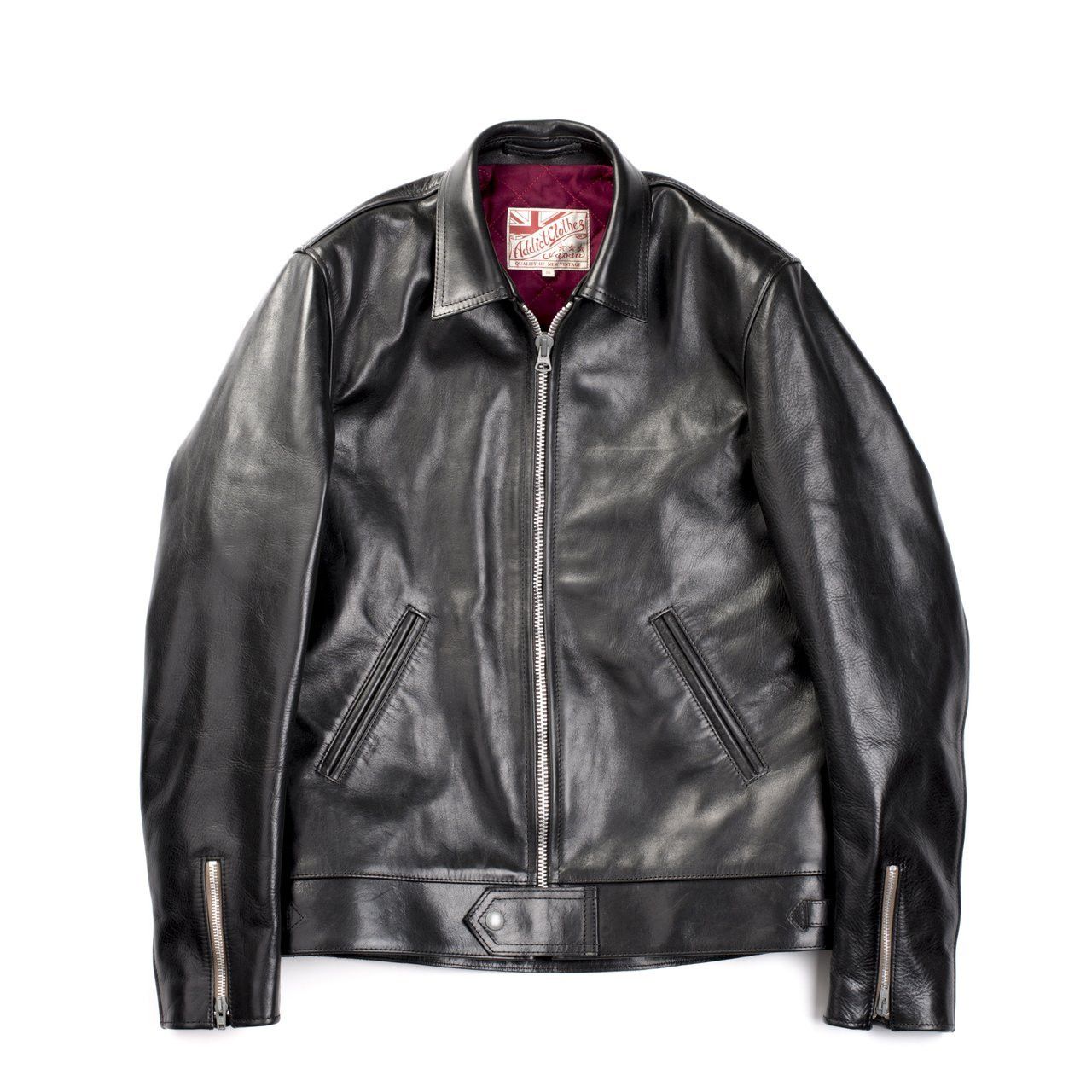Addict Clothes Japan Addict AD-01 Horsehide Leather Jacket Black | Grailed