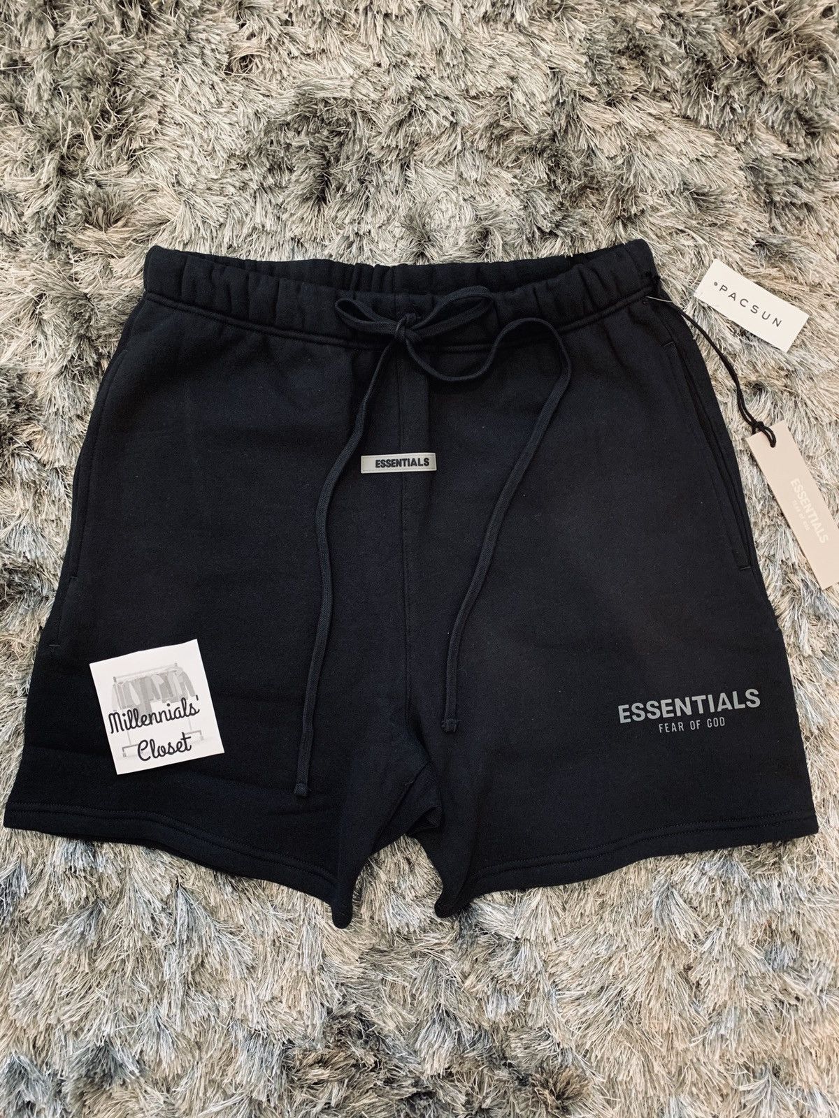 Fear of God Fear of God Essentials shorts black size M | Grailed