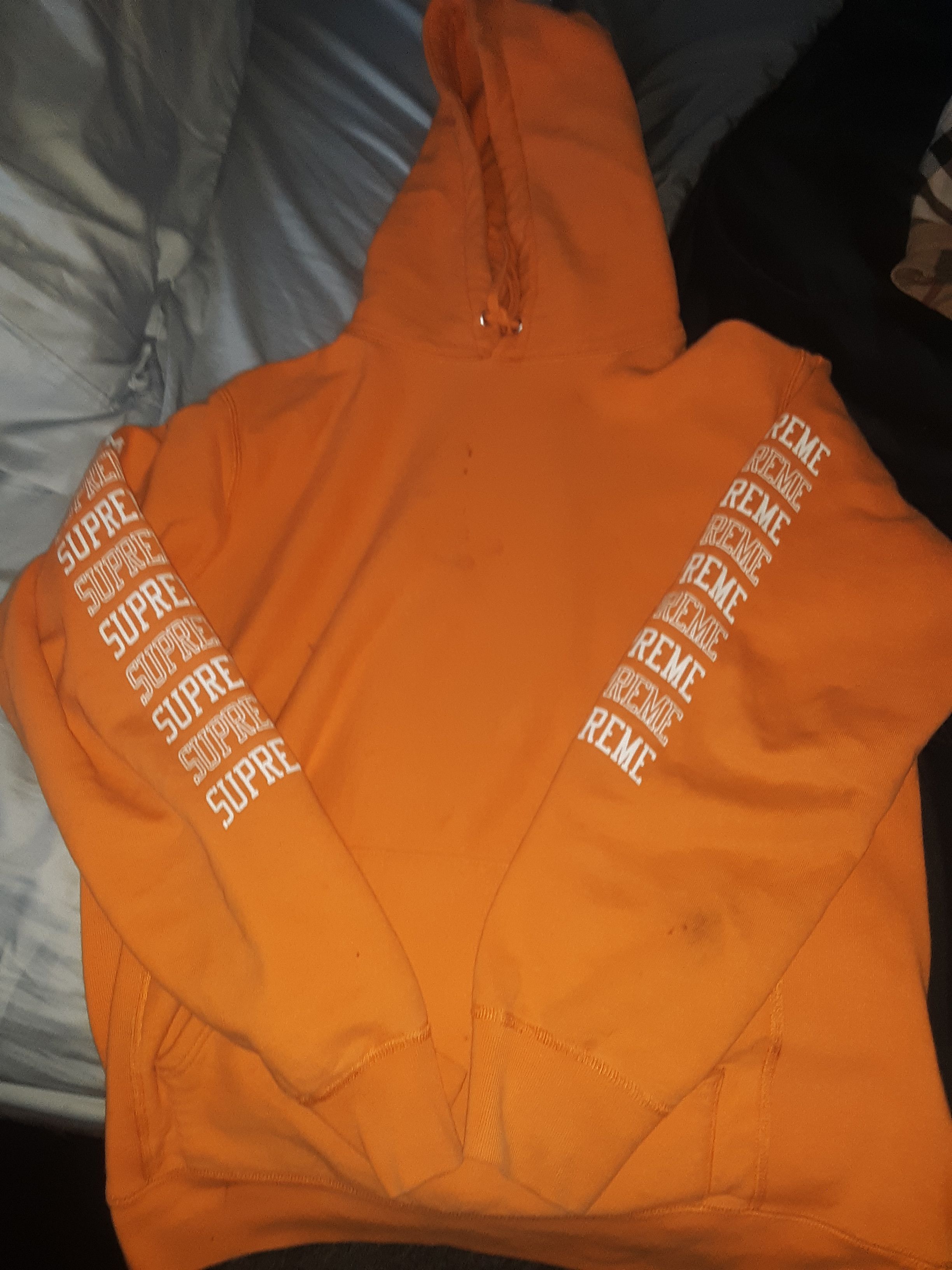 Supreme Supreme Orange Hoodie | Grailed