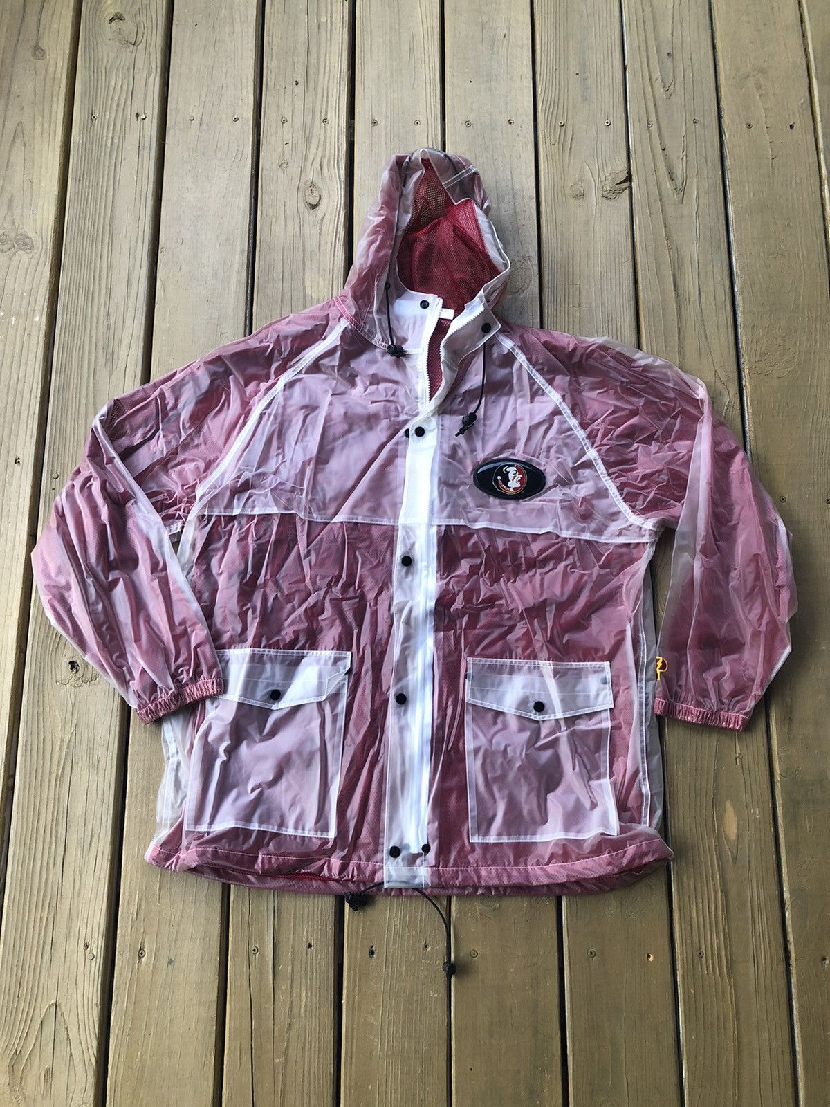 Vintage Vintage 90s FSU Seminoles Florida State Rain Coat Pro Player ...