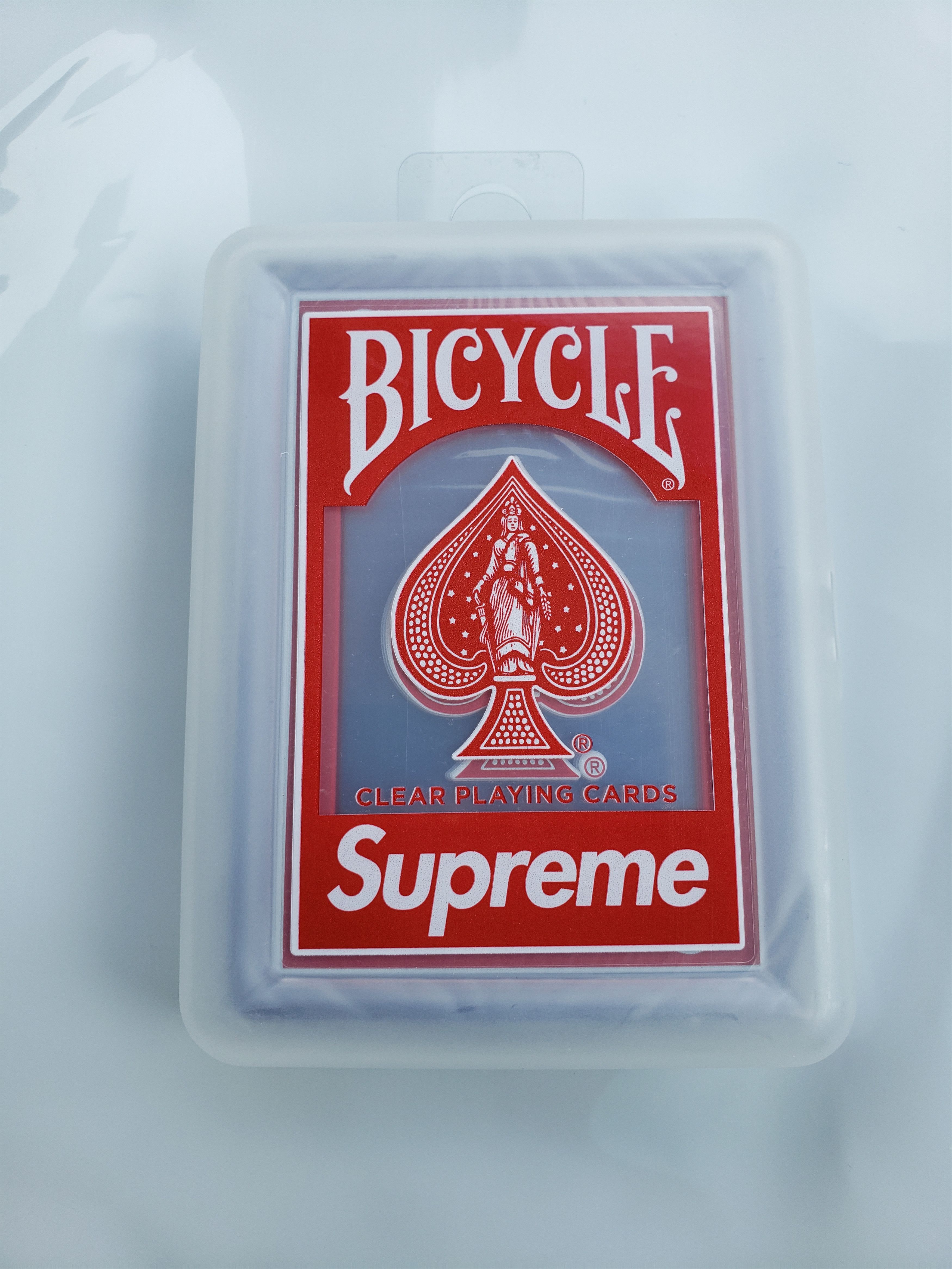 Supreme Supreme Bicycle Clear Playing Cards | Grailed