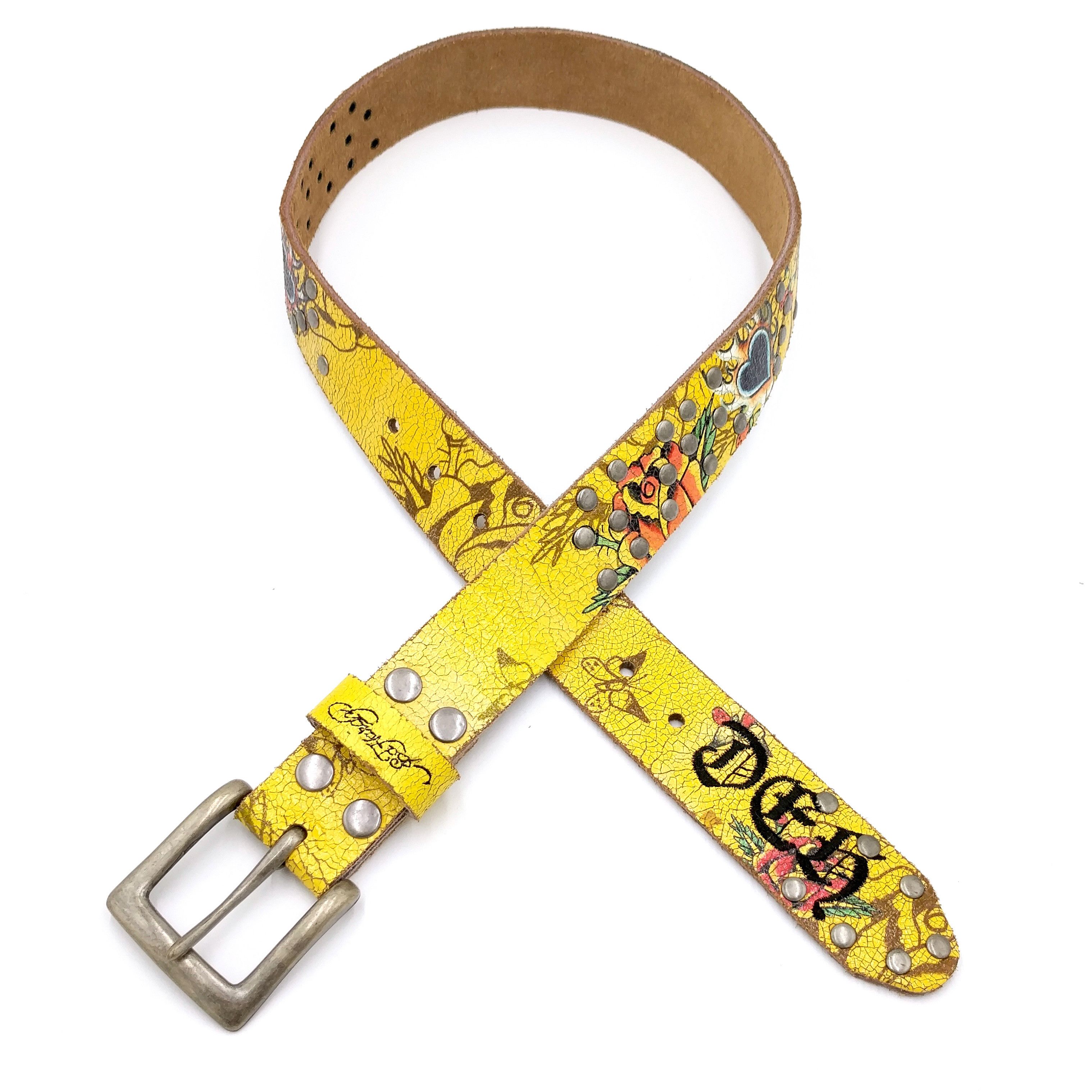 Ed Hardy × Leather × Streetwear Ed Hardy 'Love Kills Slowly' Handmade ...