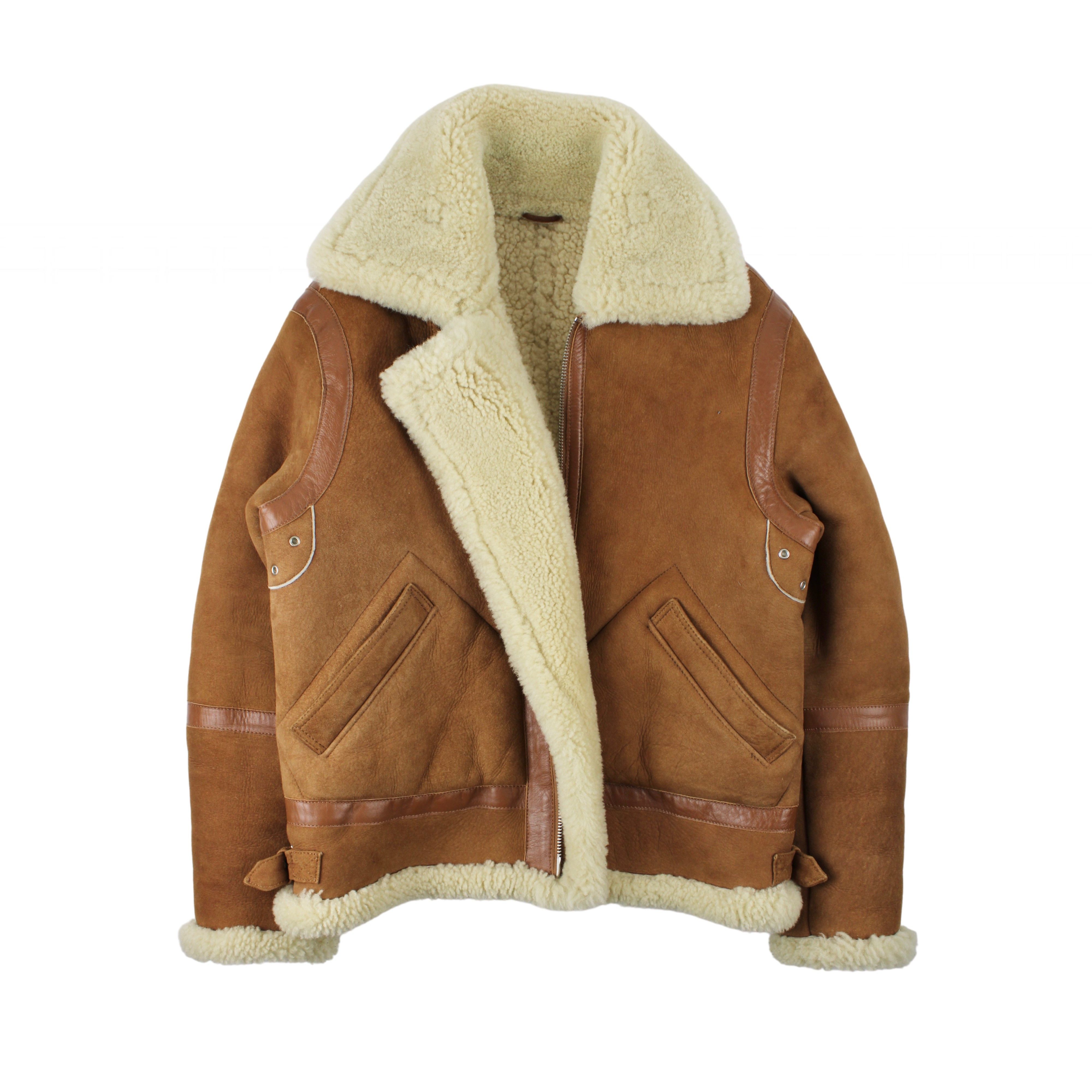 Acne Studios Acne Studios Tan Brown Ian Shearling Jacket | Grailed