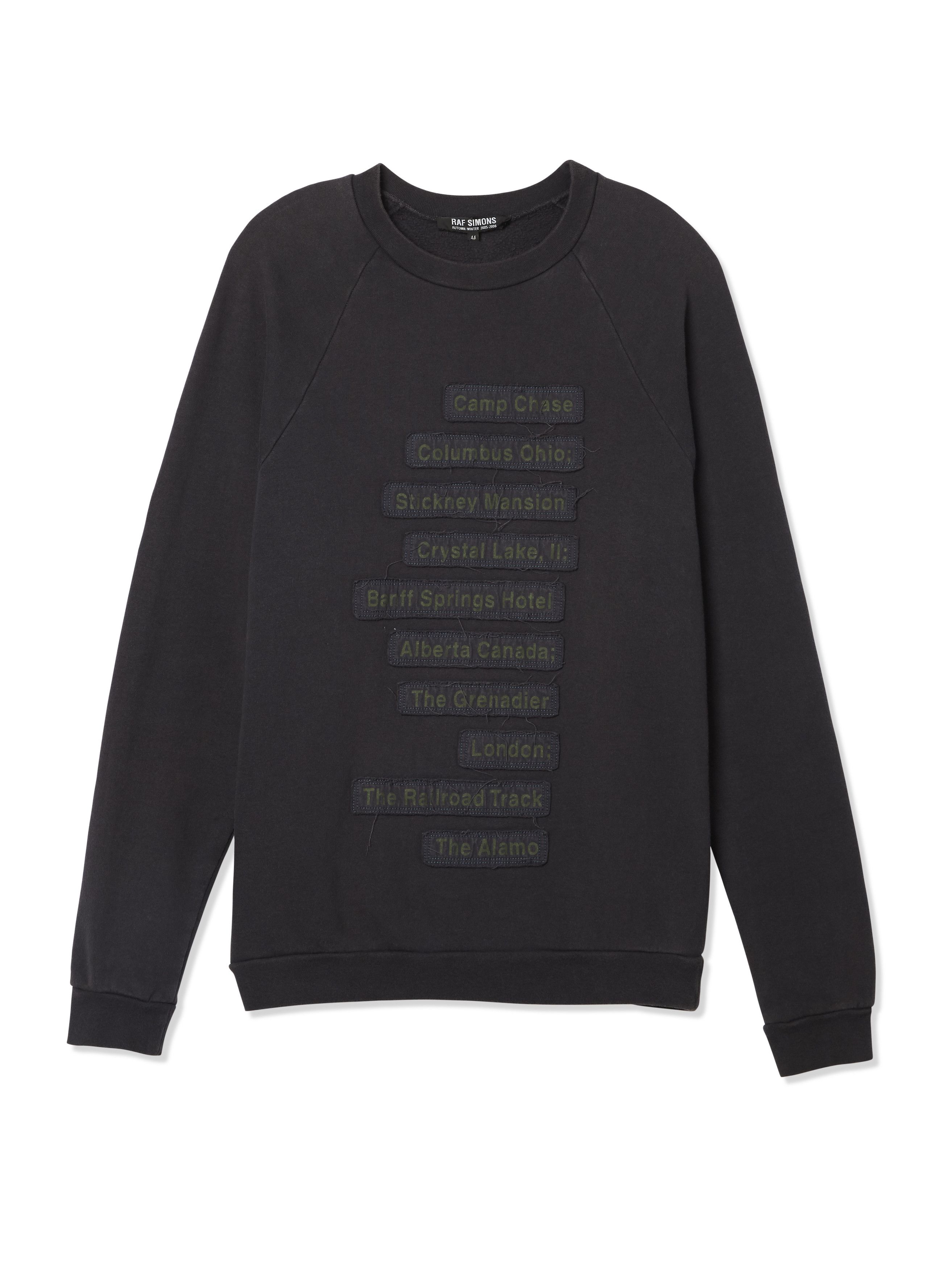 Raf Simons "Haunted Places" Crewneck | Grailed