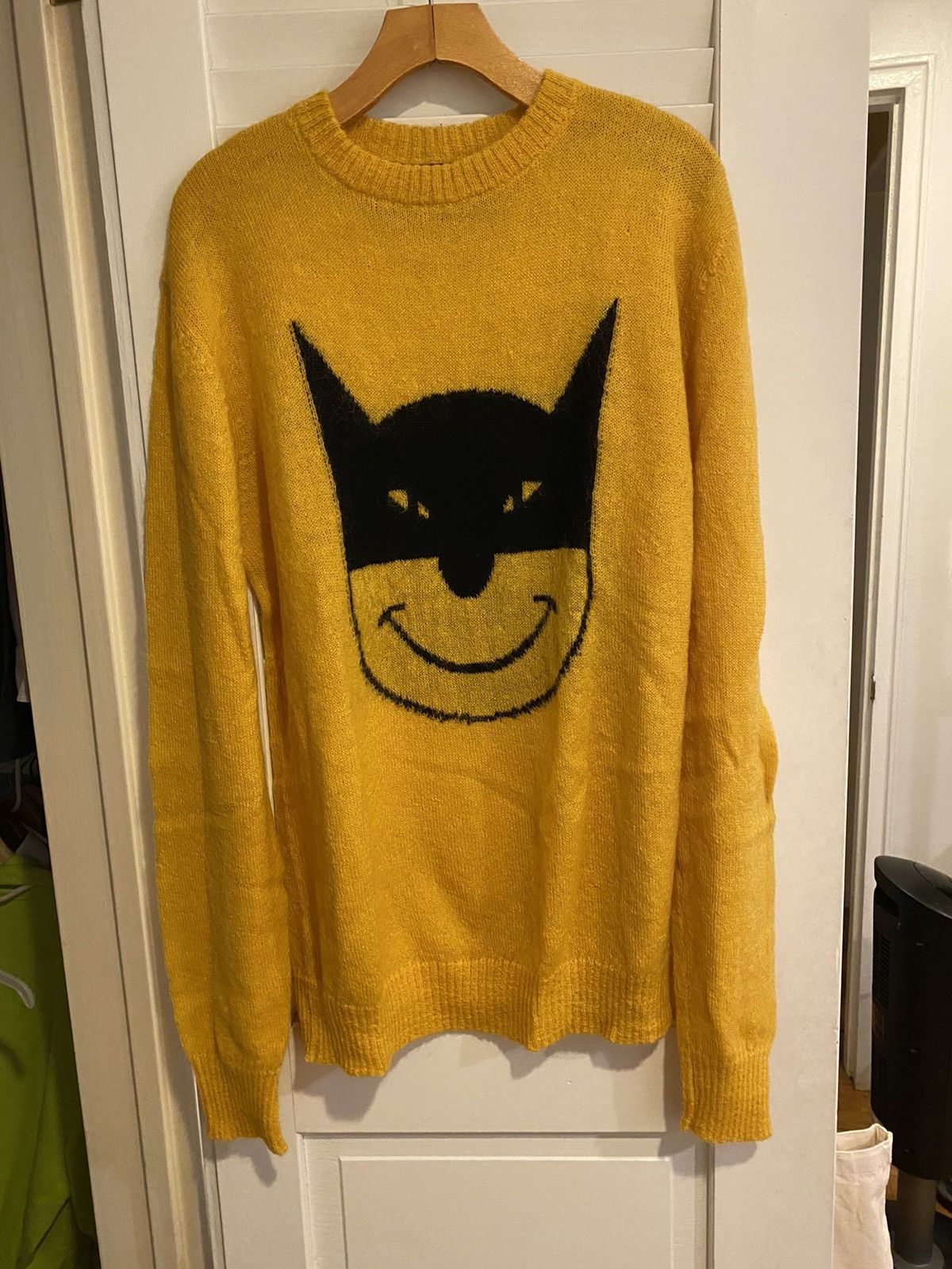 Jeremy Scott Jeremy Scott Batman Rare Archive Fuzzy Soft Sweater | Grailed
