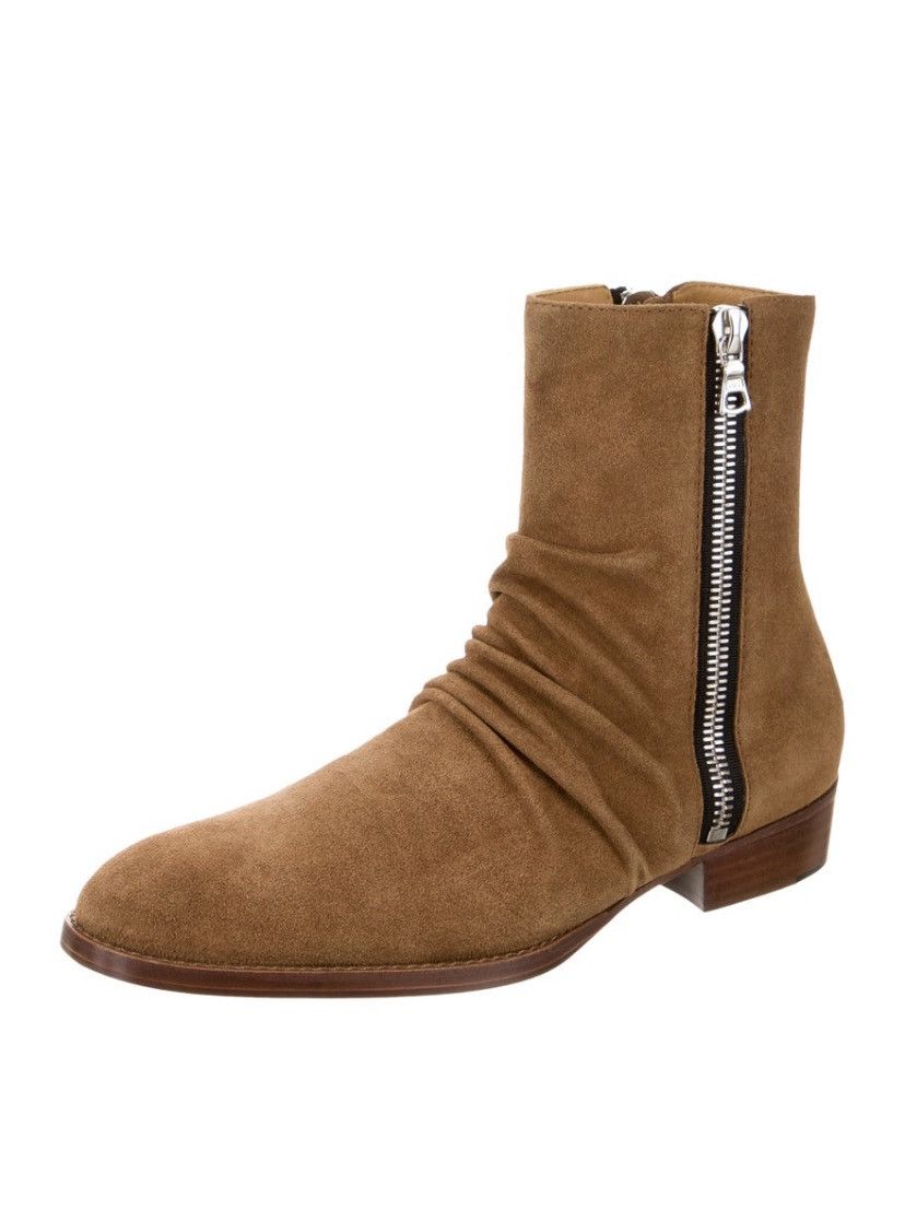 Amiri Amiri Suede Stacked Chelsea Boot | Grailed