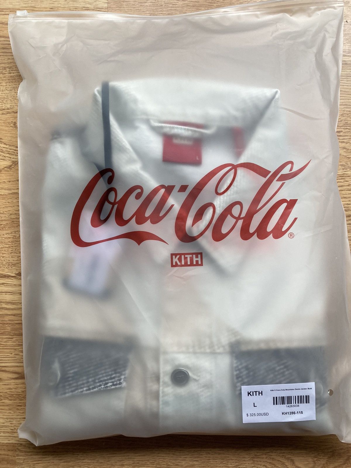 Kith Kith x Coca Cola Mountains Denim Jacket Red White Blue | Grailed