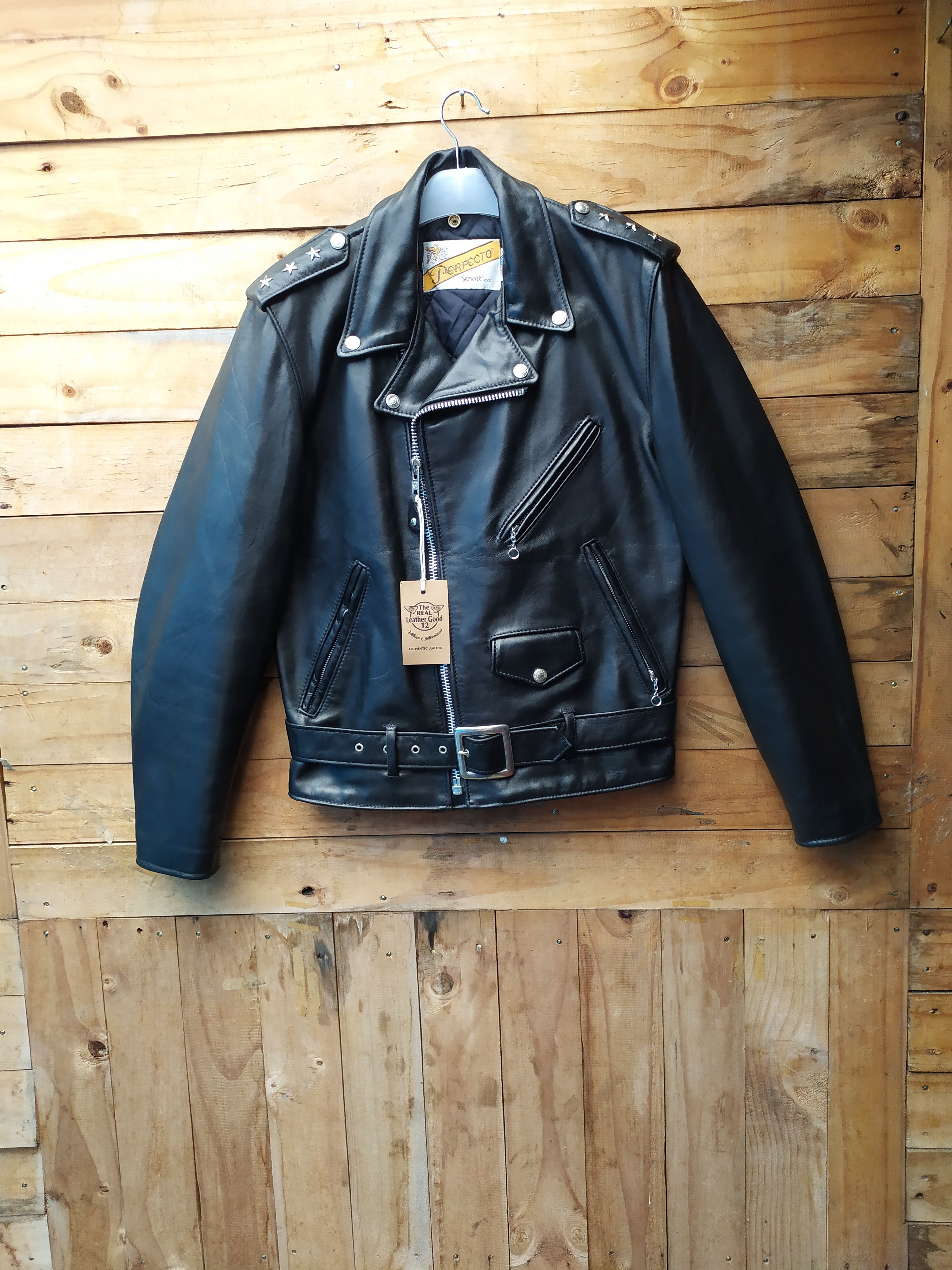Schott SCHOTT PERFECTO 118 MARLON BRANDO THREESTARS LEATHER JACKET ...
