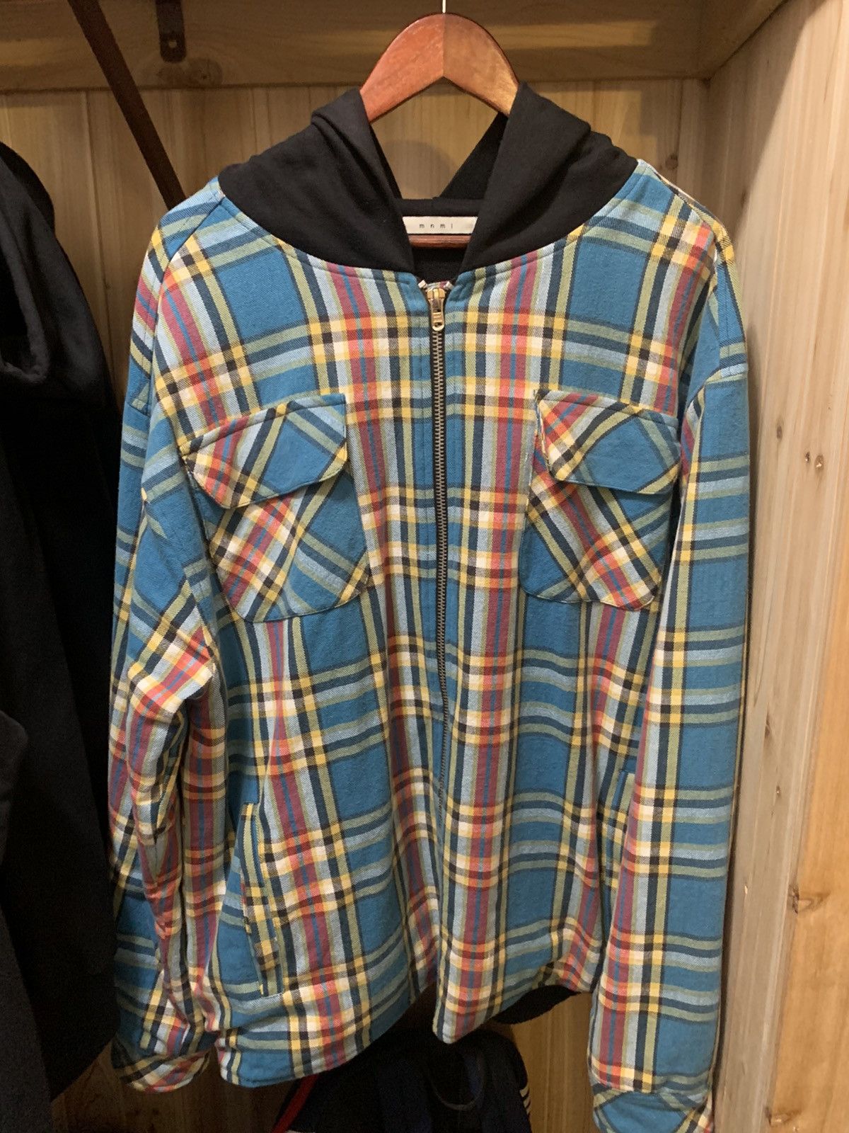 MNML Mnml Hooded Flannel | Grailed