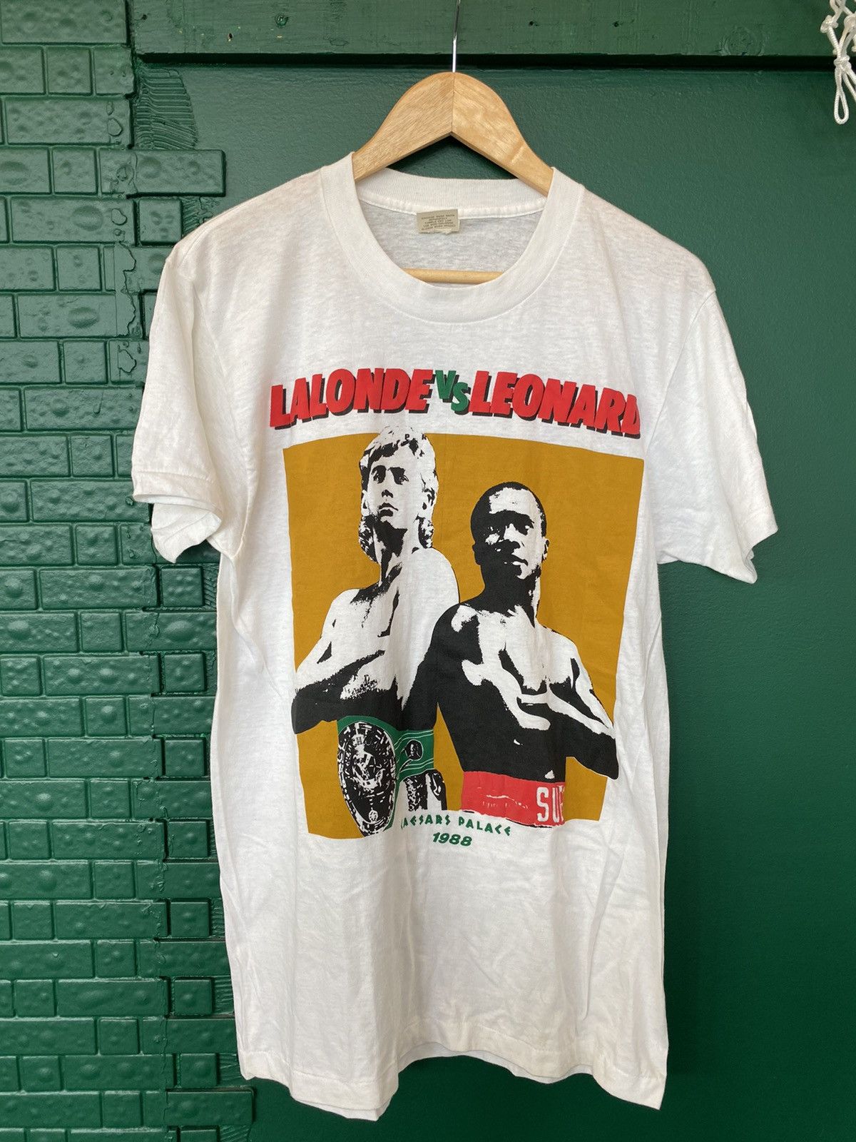 Hype × Made In Usa × Vintage Vintage 1988 Lelonde vs Leonard Tee Travis ...