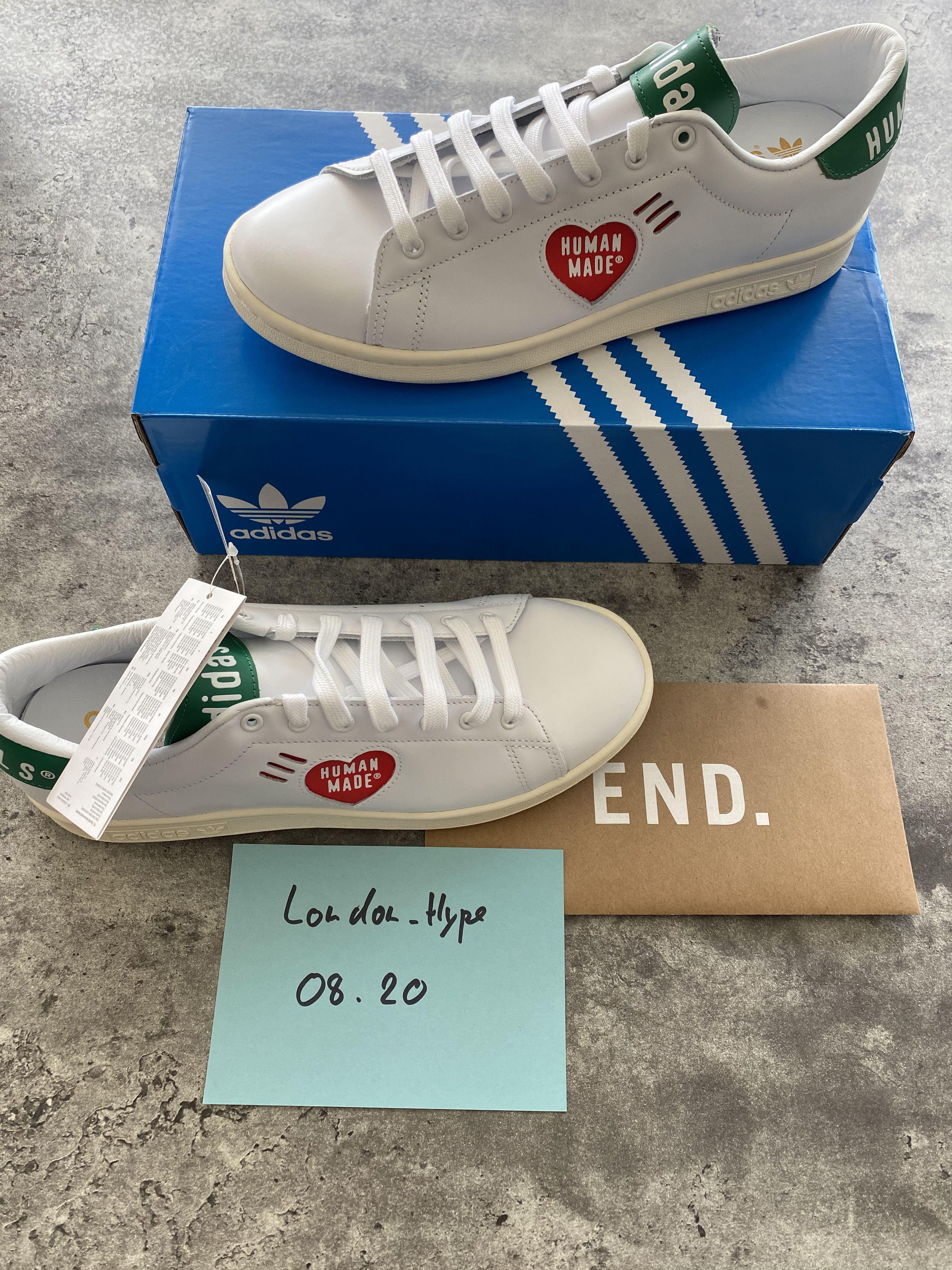 Adidas Stan Smith Human Made - White/Green, New 100% Original | Grailed
