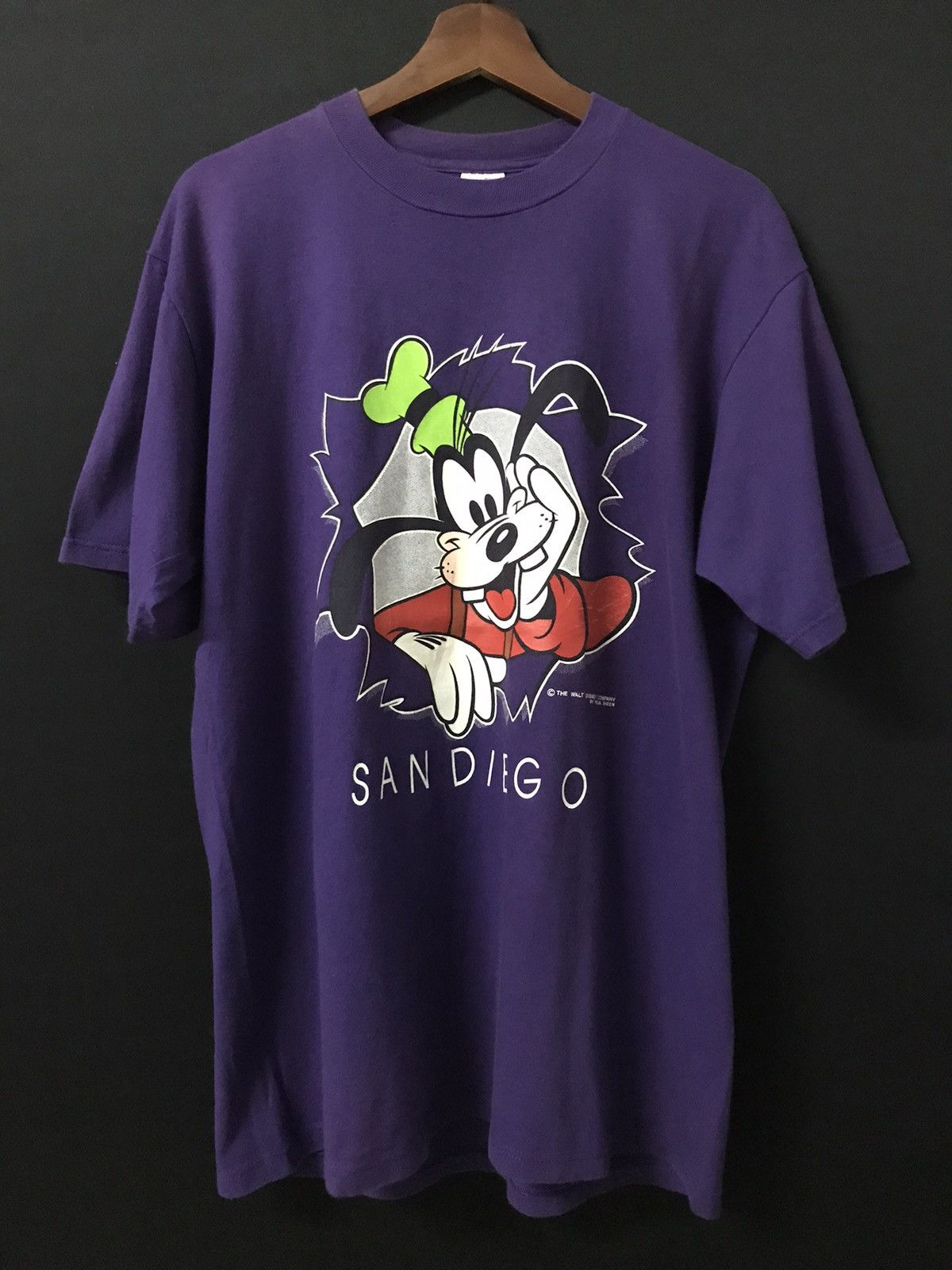Disney × Velva Sheen × Vintage Vintage goofy san diego by belva sheen t ...