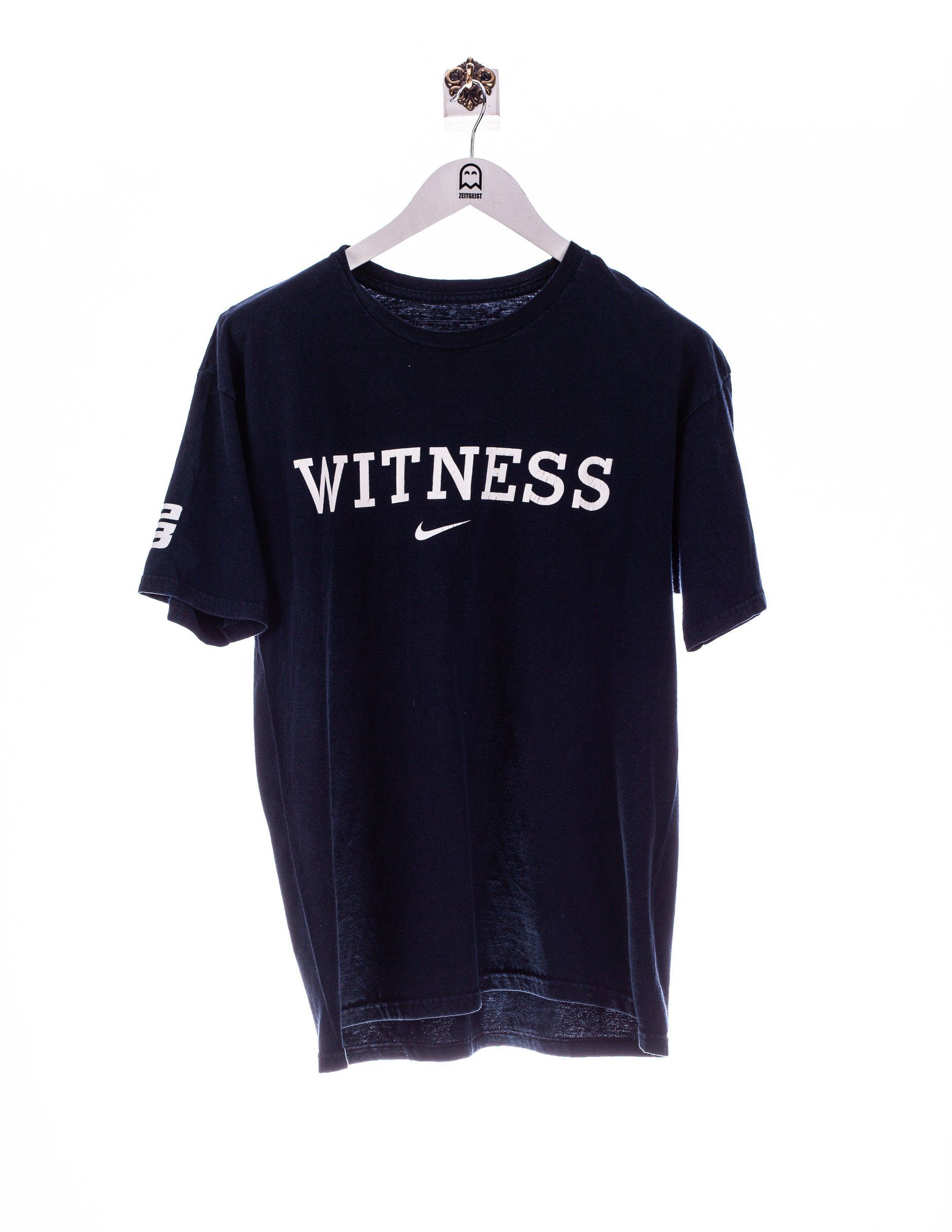 Nike Vintage Nike Witness Schriftzug Centerswoosh Print T-Shirt | Grailed
