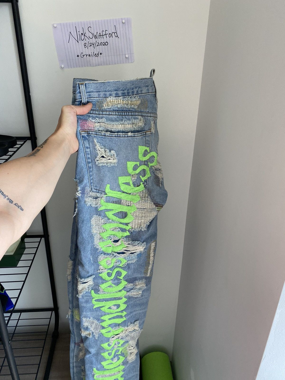 Vlone Endless Denim Vlone Jeans | Grailed