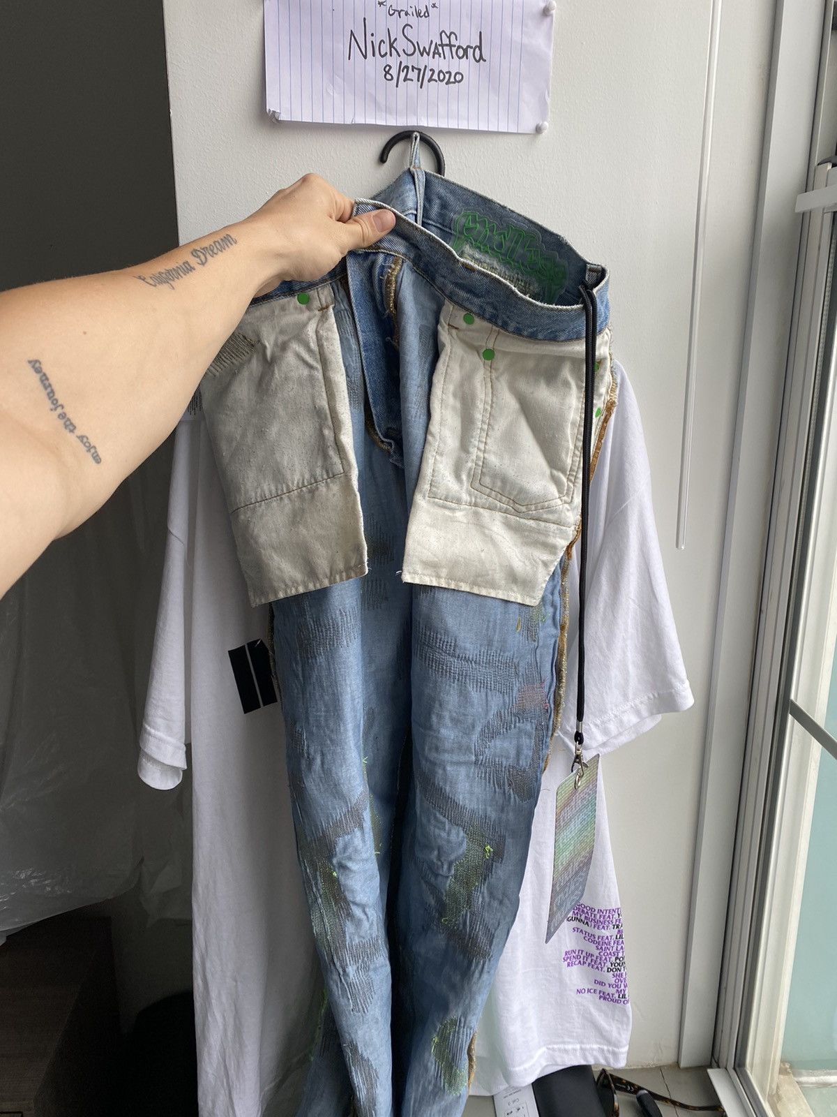 Vlone Endless Denim Vlone Jeans | Grailed