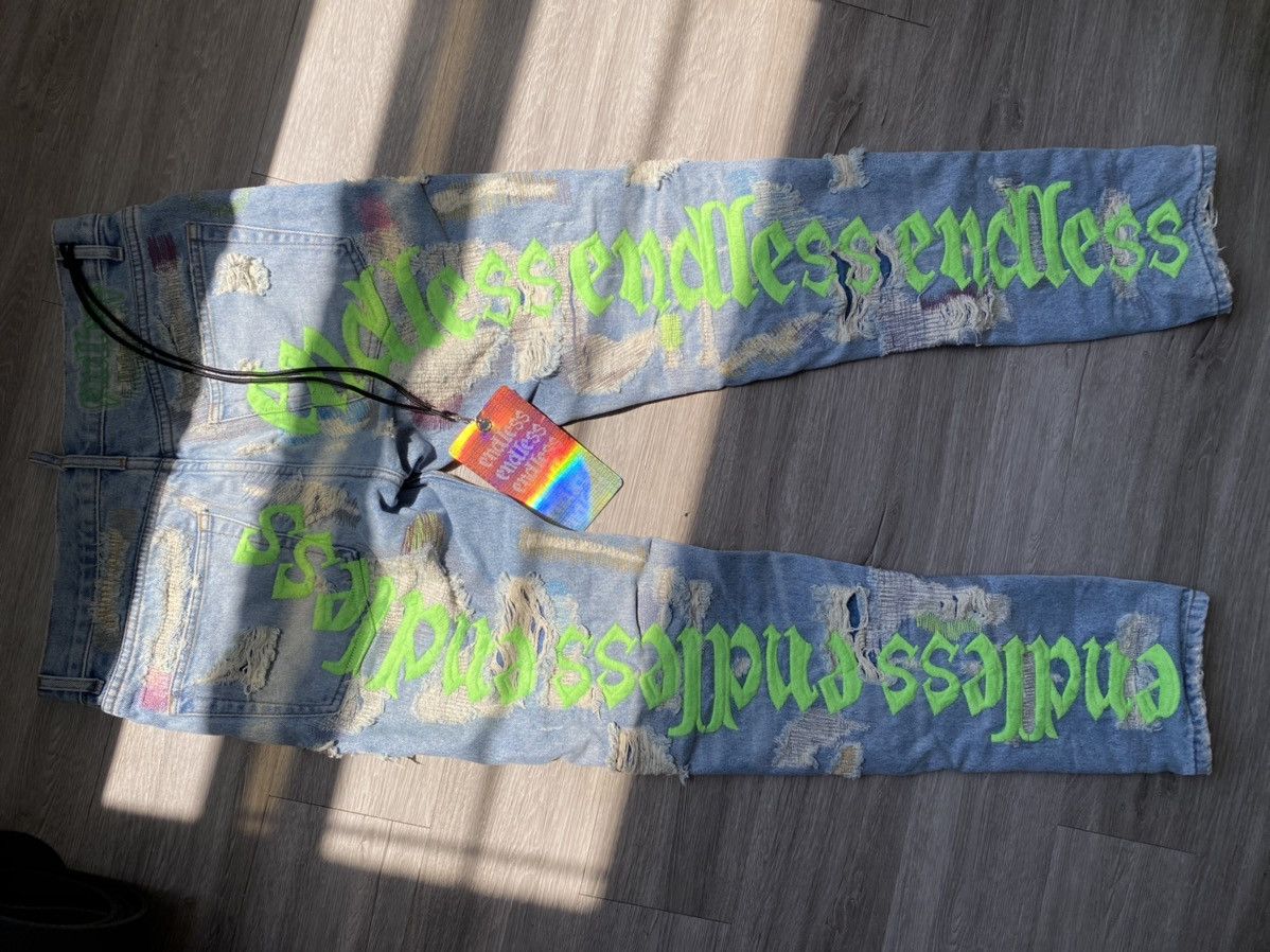 Vlone Endless Denim Vlone Jeans | Grailed