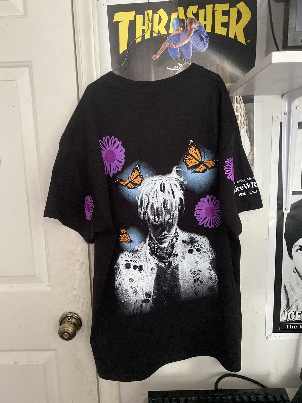 999 Club × Designer × Streetwear Juice Wrld 999 “Butterfly” t-shirt ...