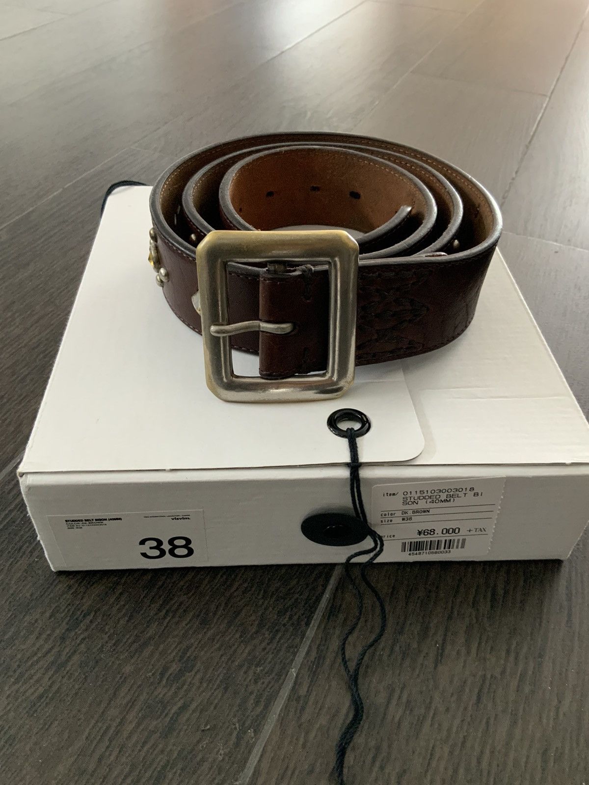 Visvim Visvim studded bison belt | Grailed