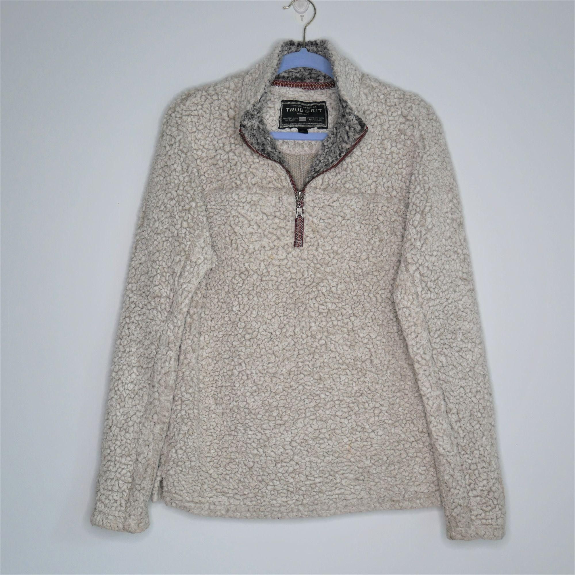 True Grit Clothing Company TRUE GRIT ORIGINAL PILE 1/2 ZIP PULLOVER SZ ...