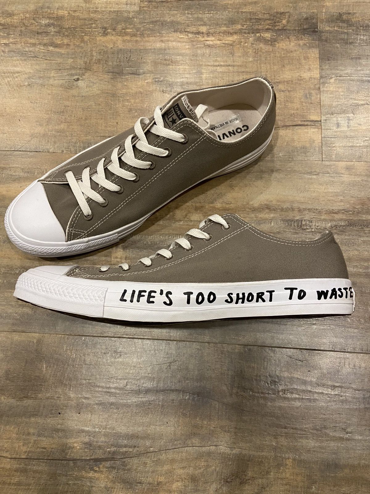 Converse Converse All Star Low Top Life’s Too Short To Waste | Grailed