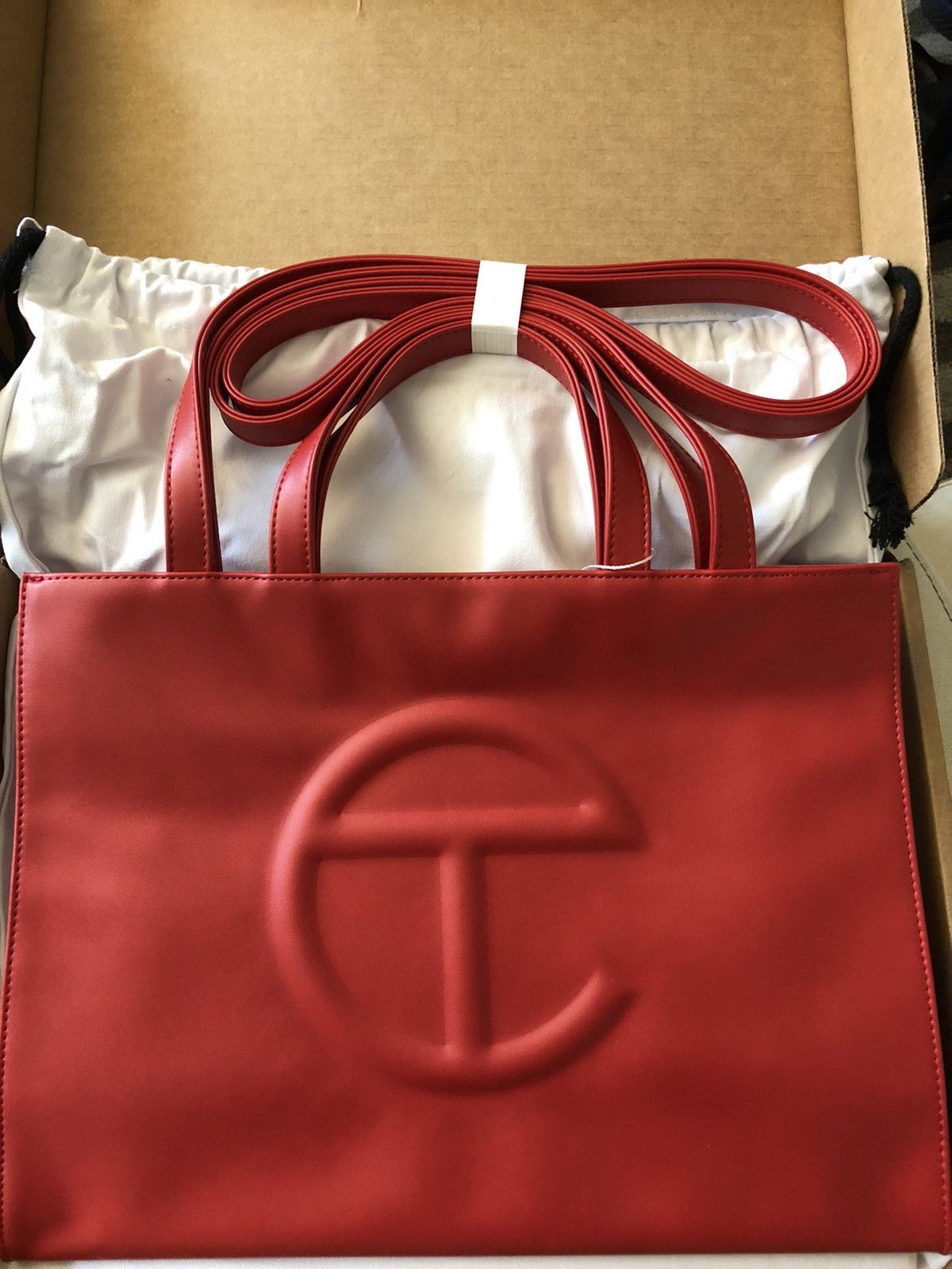Telfar Telfar Medium Shopping Bag - Red / Oxblood - Rare / Sold Out ...