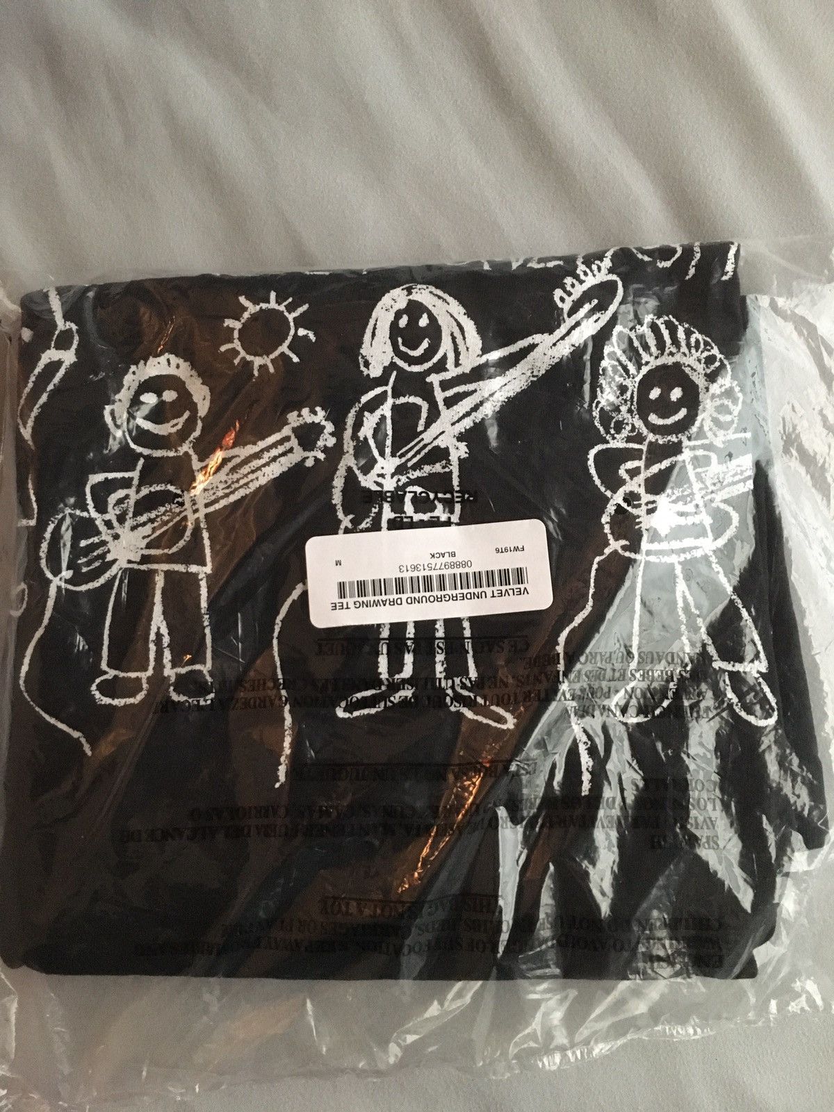 Supreme Supreme X violet underground stick figure tee black | Grailed