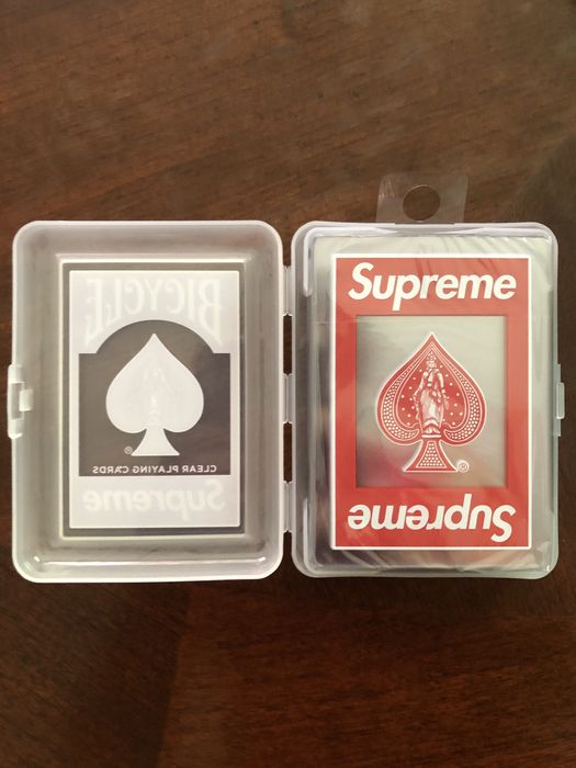 Supreme Supreme Bicycle Clear Playing Cards | Grailed