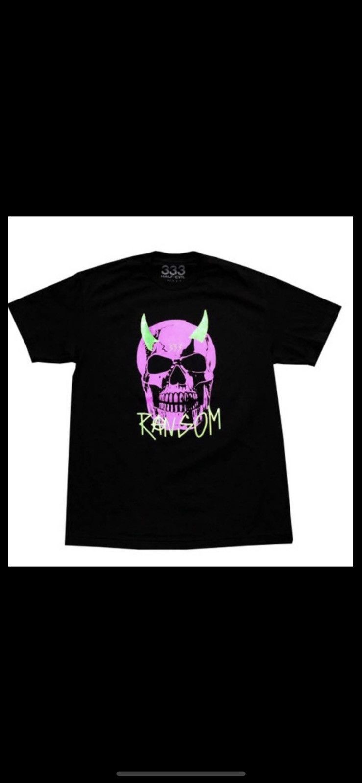 Ransom Clothing HALF EVIL x RANSOM Glowing Demon Skull | Grailed
