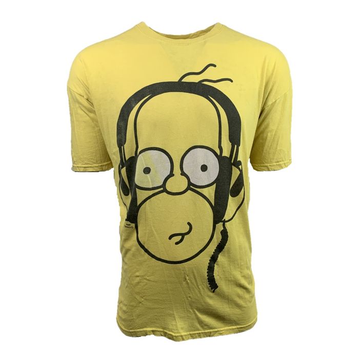 The Simpsons The Simpsons Yellow All Over Homer Simpson Graphic Tee XL ...