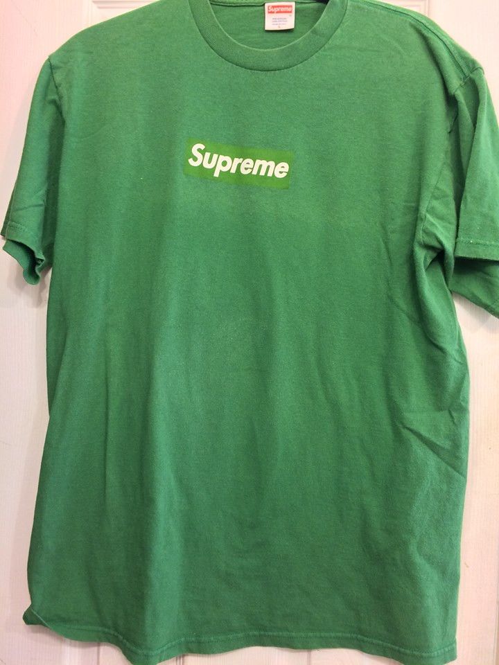 Supreme Kelly green 2001 box logo bogo | Grailed