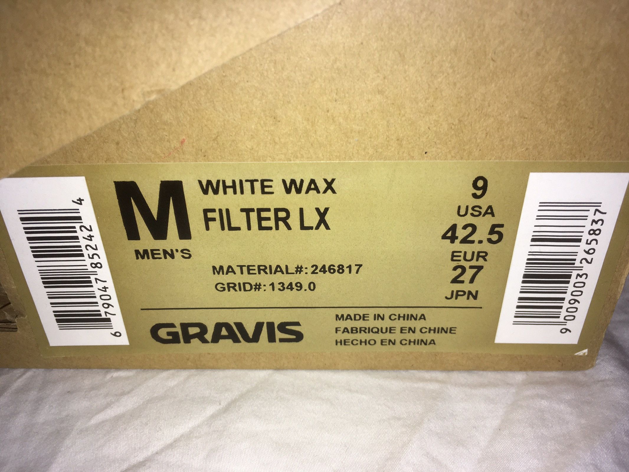 Gravis Gravis Dylan Rieder Filter LX White Wax Low-Top Sneakers | Grailed