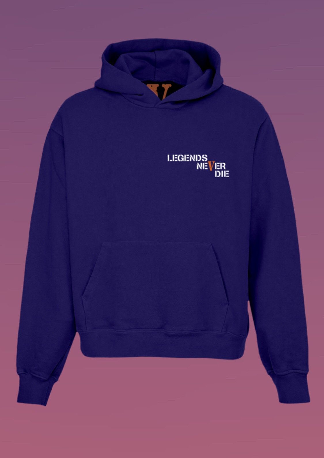 999 Club × Vlone VLONE x Juice Wrld 999 Club Purple Hoodie Legends ...