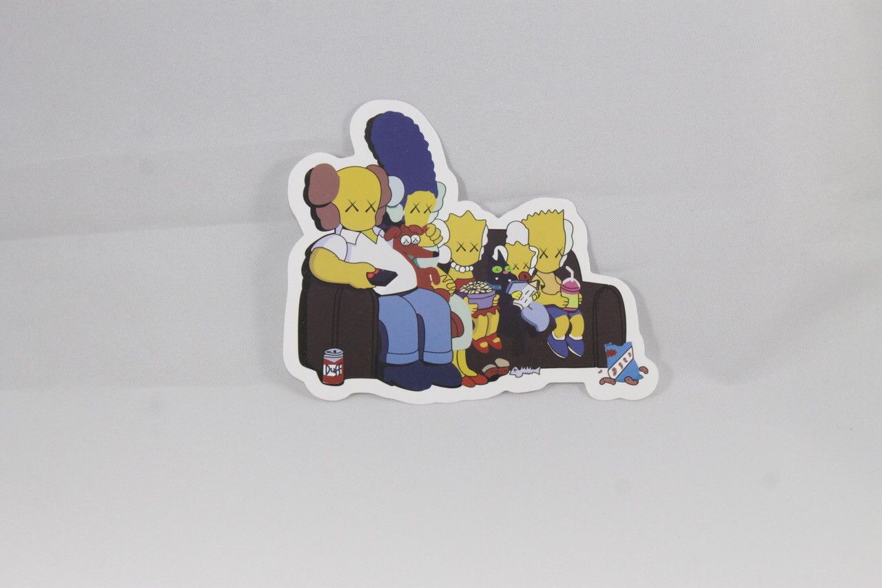 Kaws Kaws Sticker X The Simpsons | Grailed