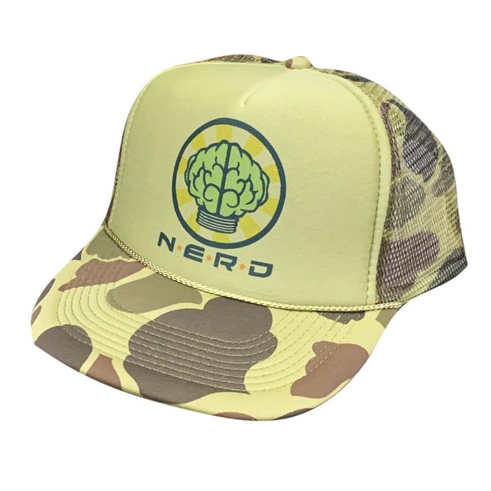 Pharrell NERD Trucker Hat (Camo) | Grailed