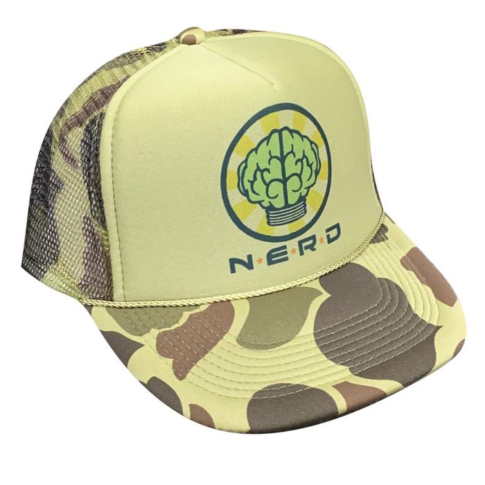 Pharrell NERD Trucker Hat (Camo) | Grailed