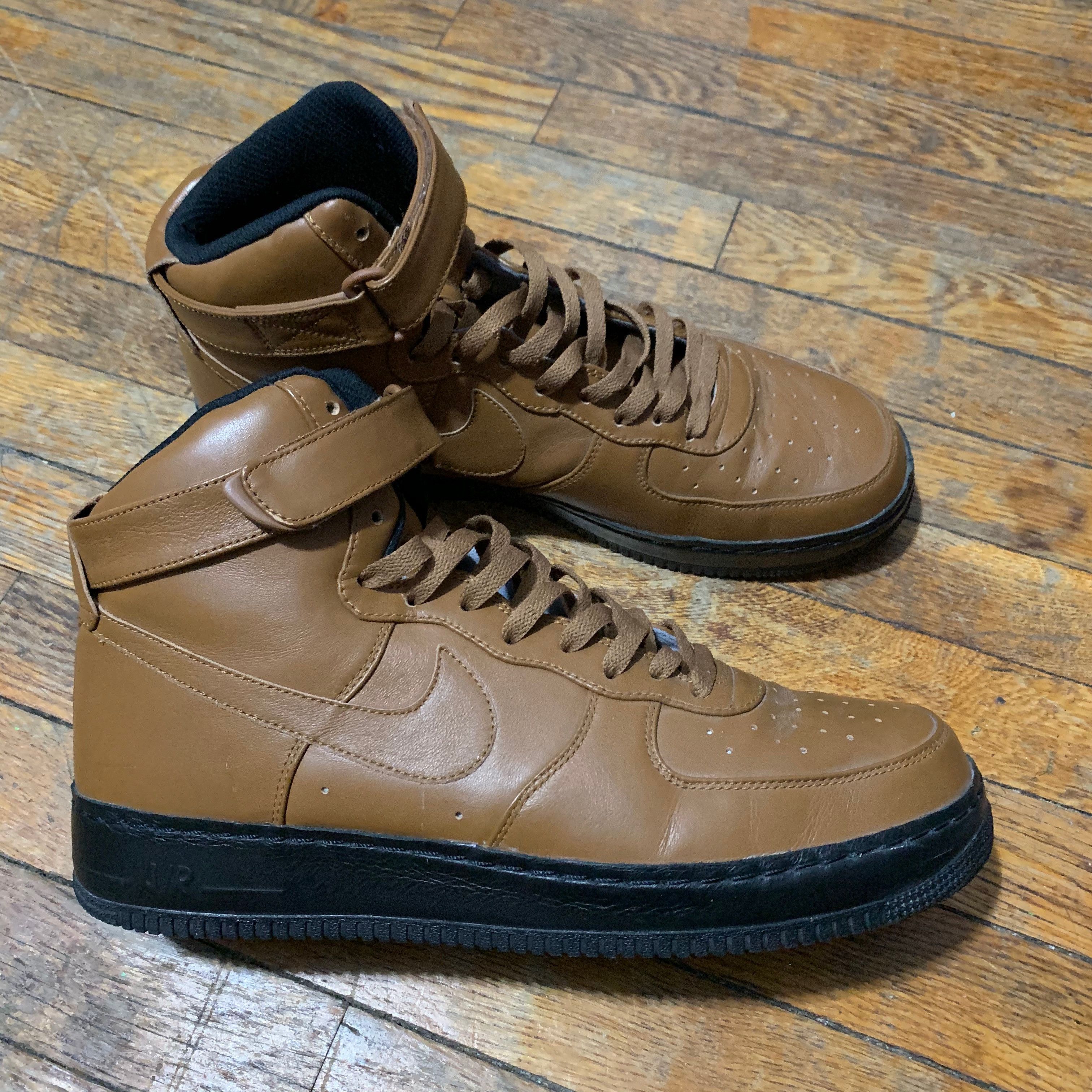 Nike FINAL PRICE DROP. DELETING TONIGHT AF1 High iD - Brown | Grailed