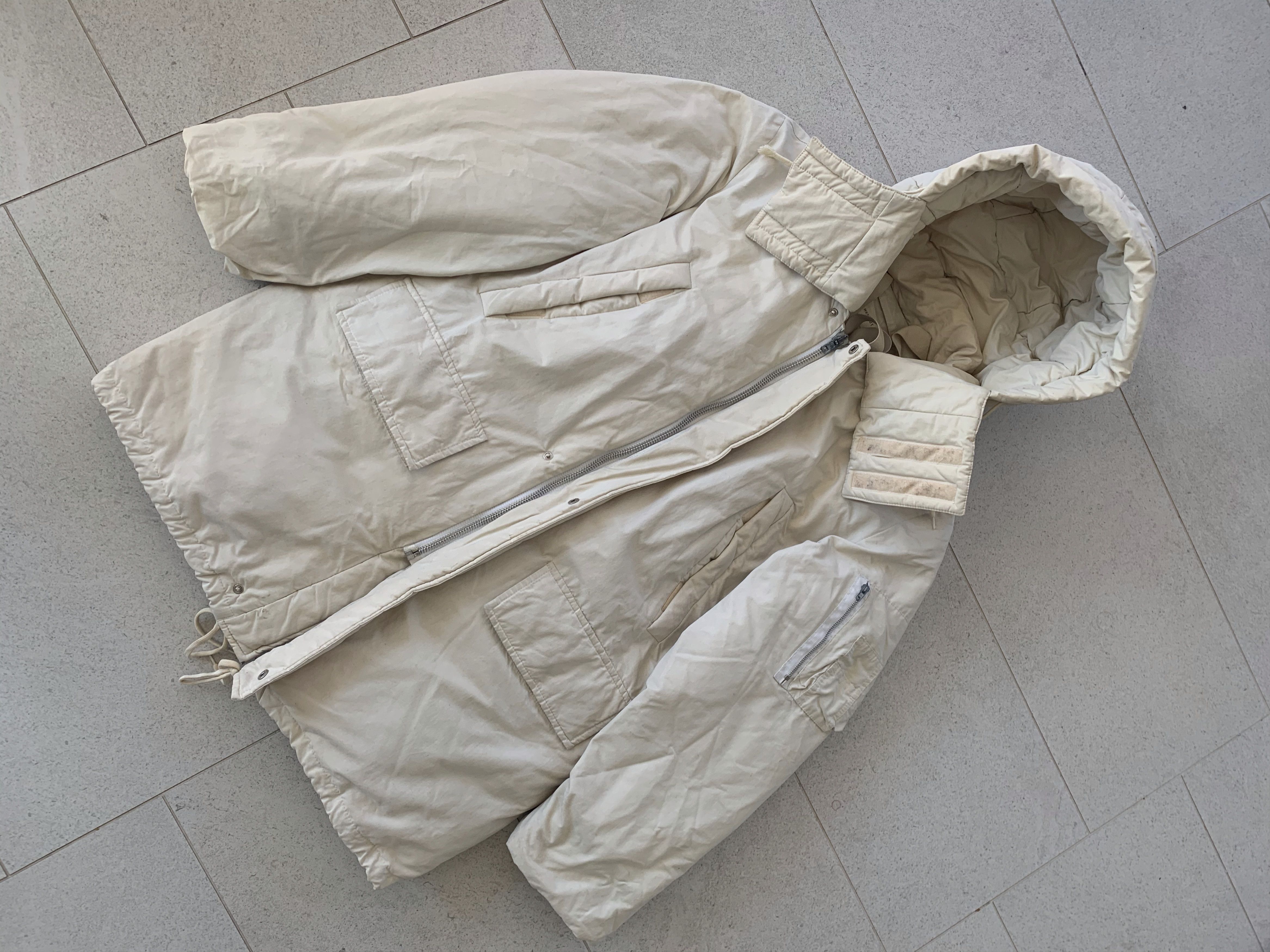 Helmut Lang Helmut Lang FW1998 Ivory Astro Down Jacket | Grailed