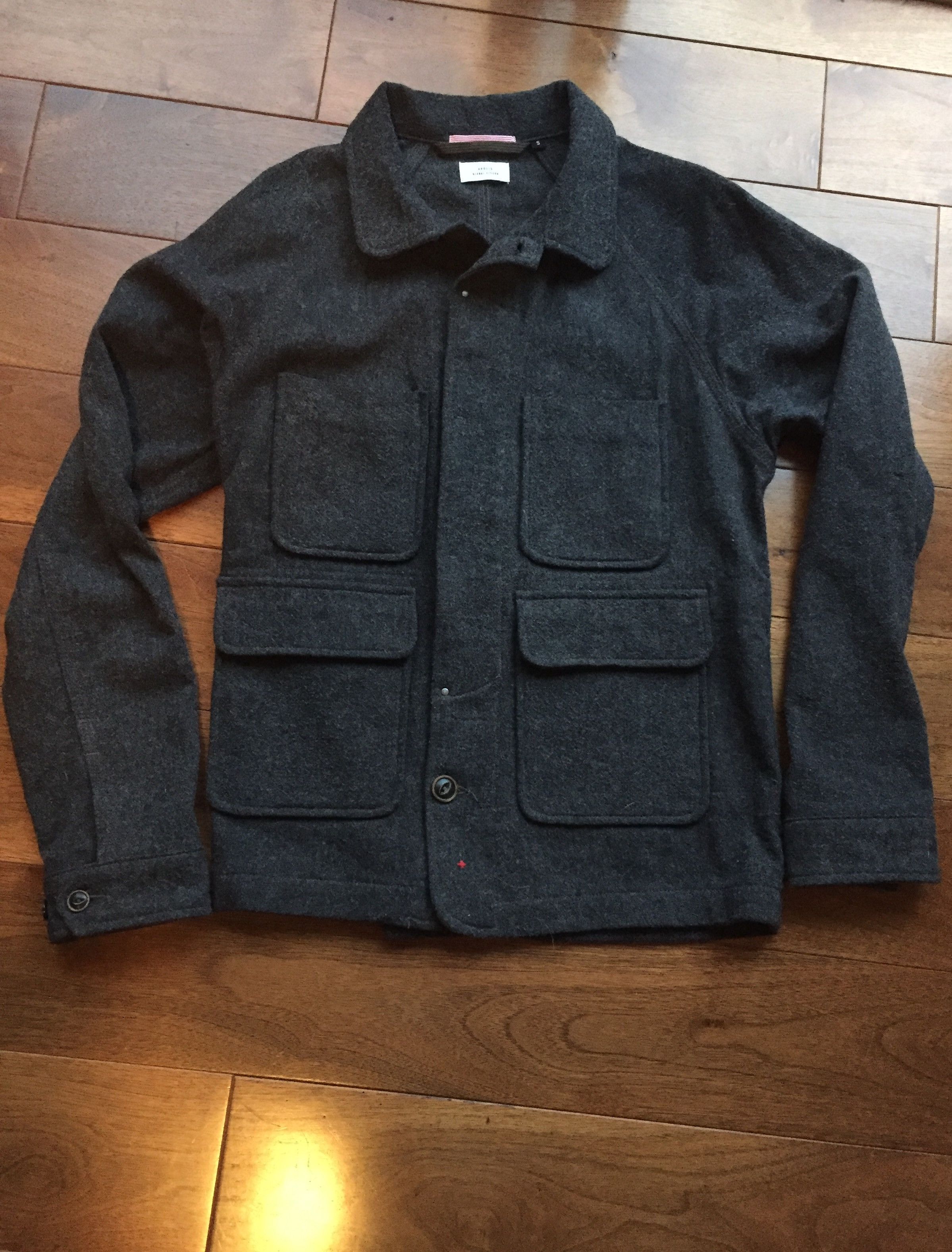 Apolis Wool Chore Coat (charcoal) | Grailed