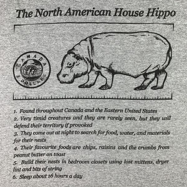 Canada 2000s North American House Hippo t-shirt | Grailed