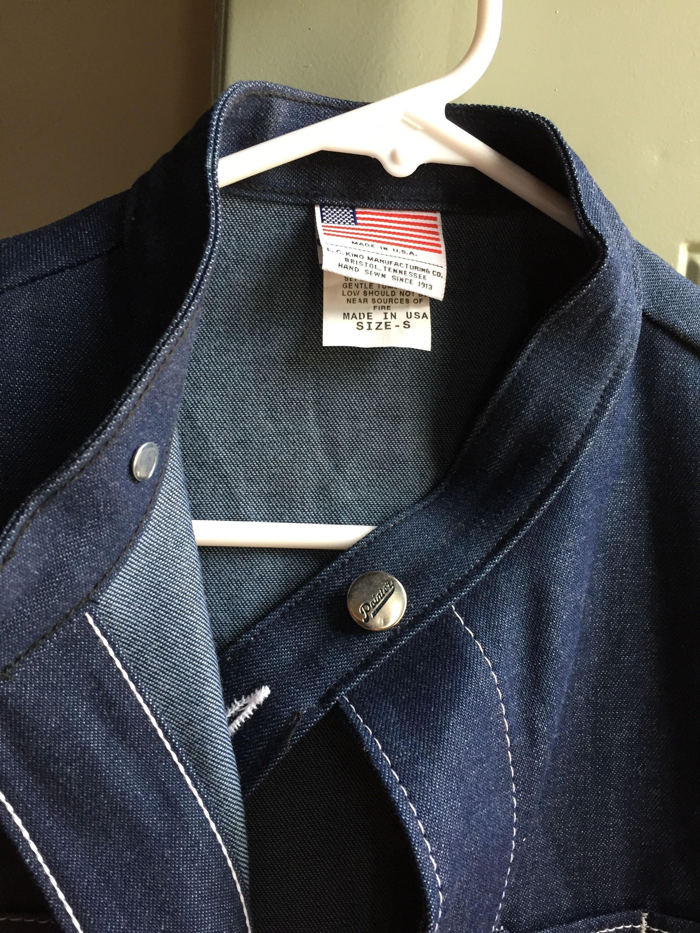 Pointer Banded collar denim chore coat | Grailed