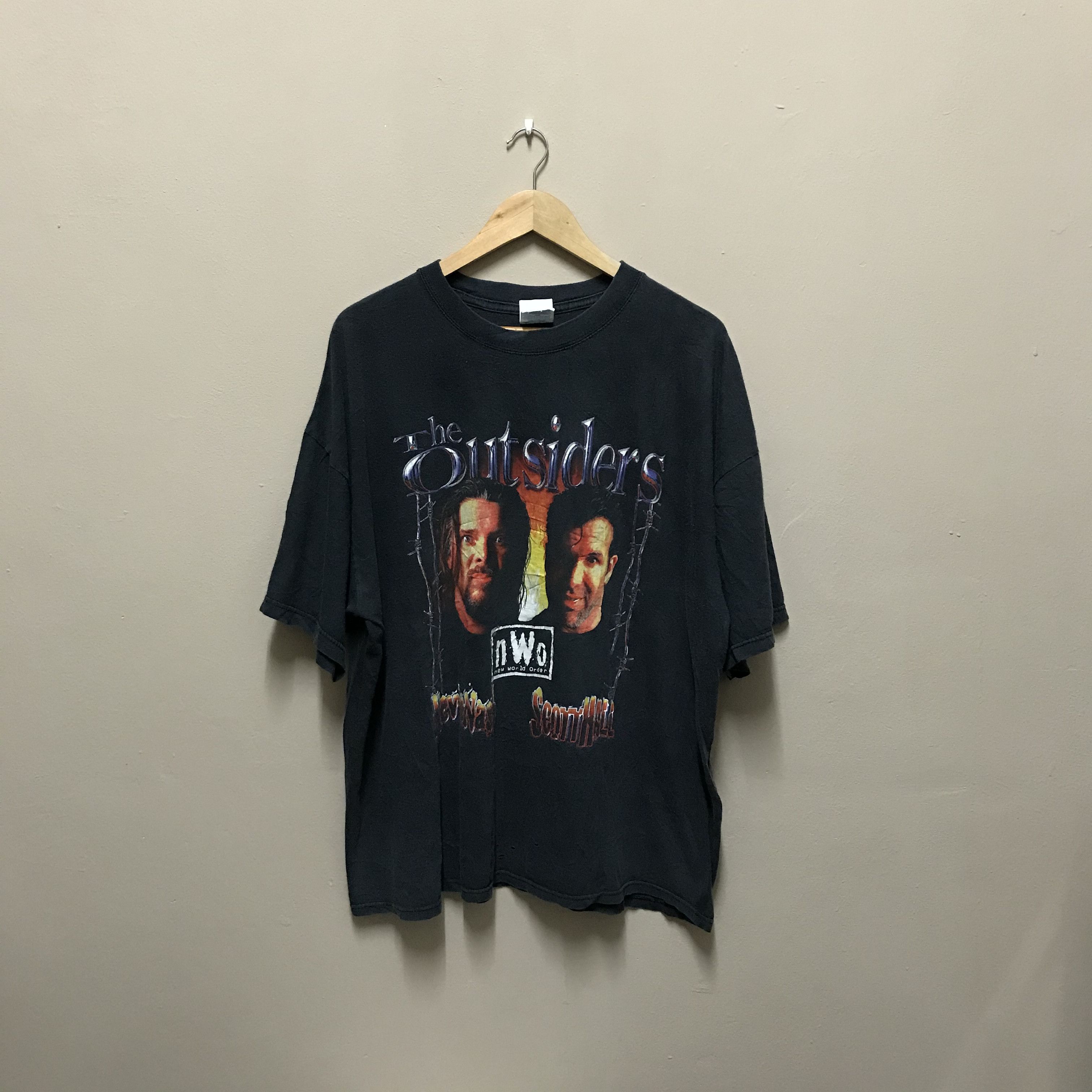 WCW/nWo × WWE × WWF Vintage The Outsiders Scott Hall Kevin Nash T-Shirt ...