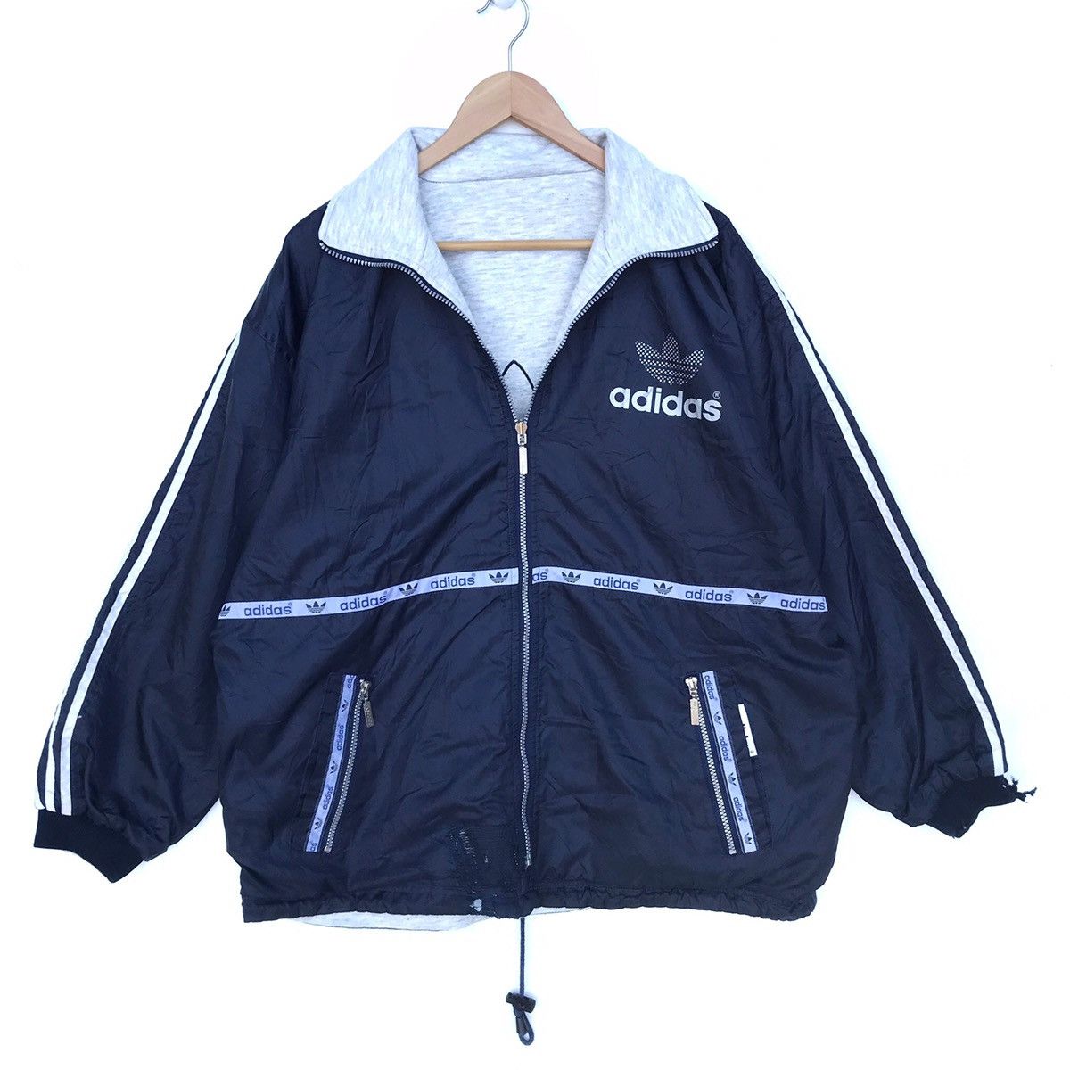 Adidas × Custom Vintage adidas reconstructed patchwork custom made ...