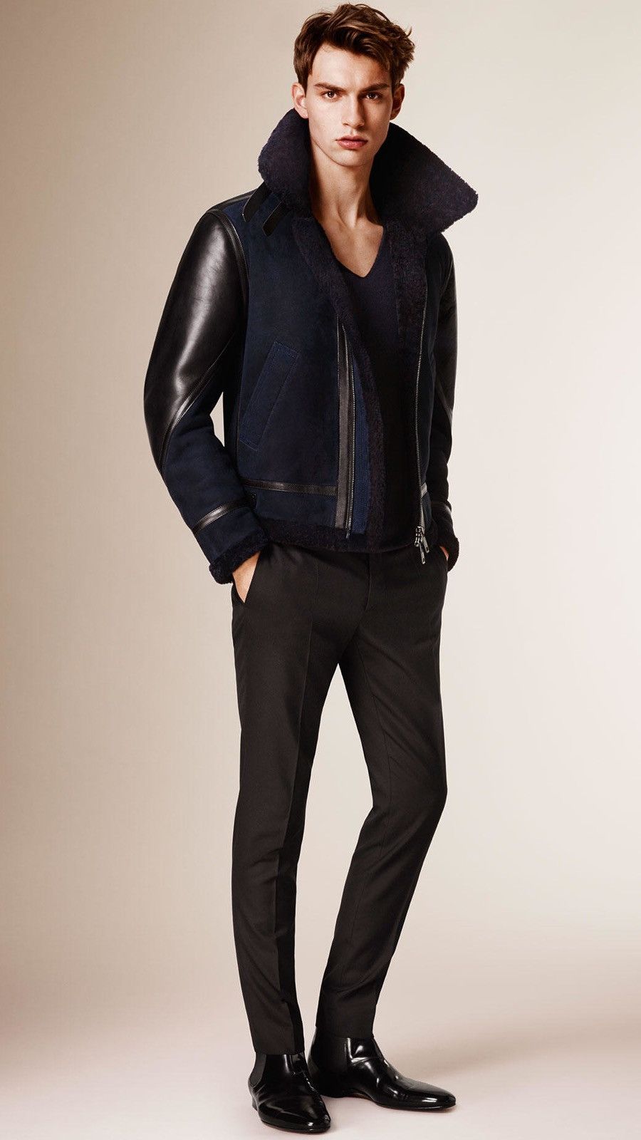 Burberry Burberry Shearling Aviator Jacket | Grailed