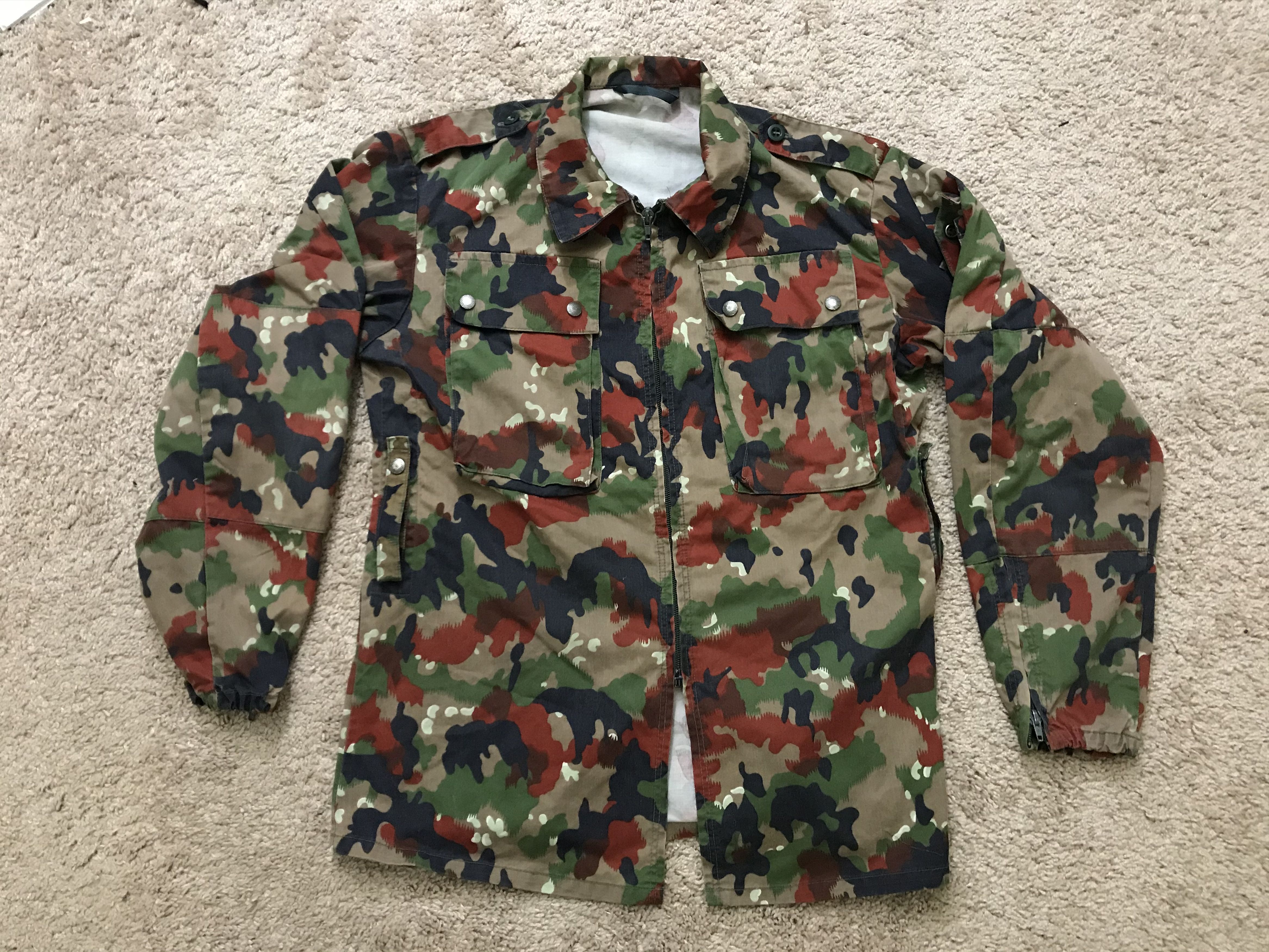 Vintage Vintage Cold War Surplus Swiss Camo Jacket Military | Grailed