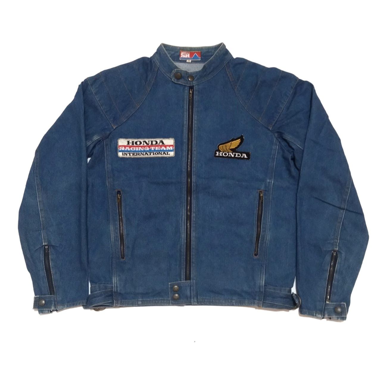 Honda vintage honda racing team international cb 750 denim jacket | Grailed