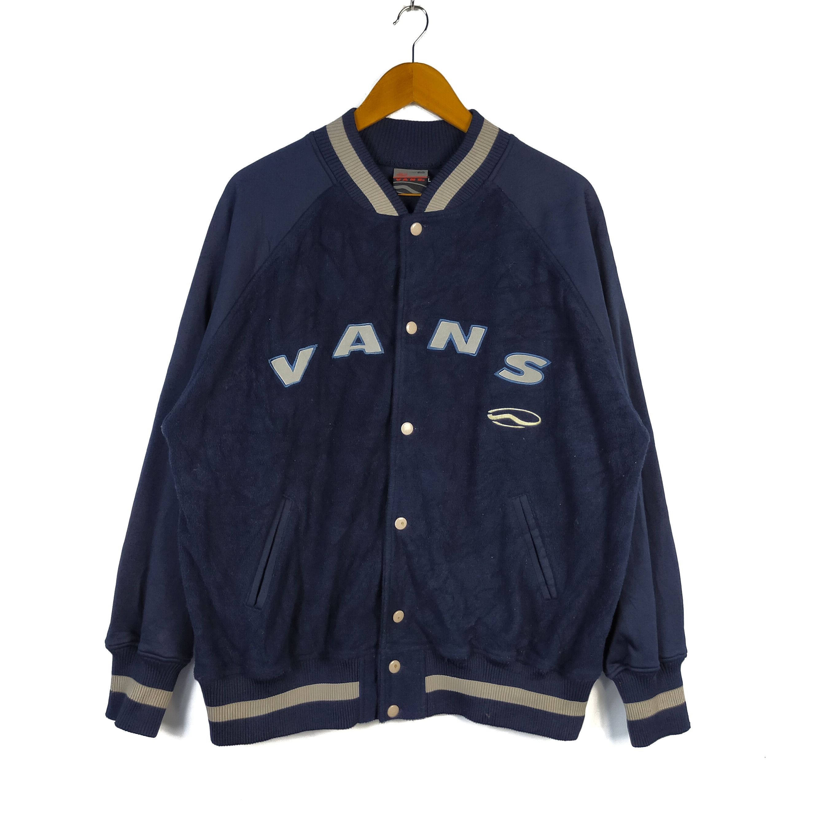 Vans Vans Varsity Jacket Button Down Big Logo Spell Out | Grailed