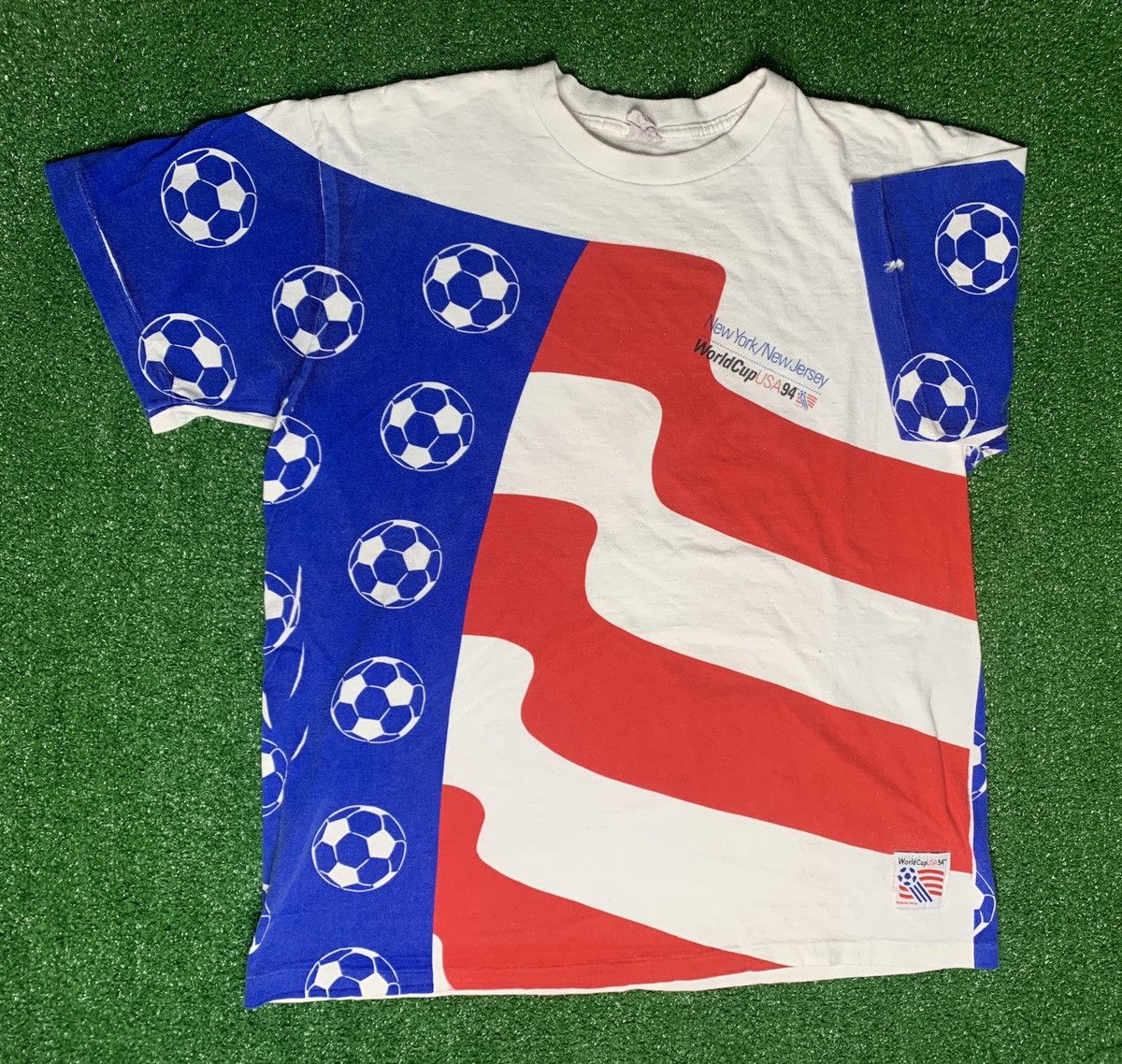 Vintage Vintage 1994 Usa World Cup All Over Print t shirt | Grailed